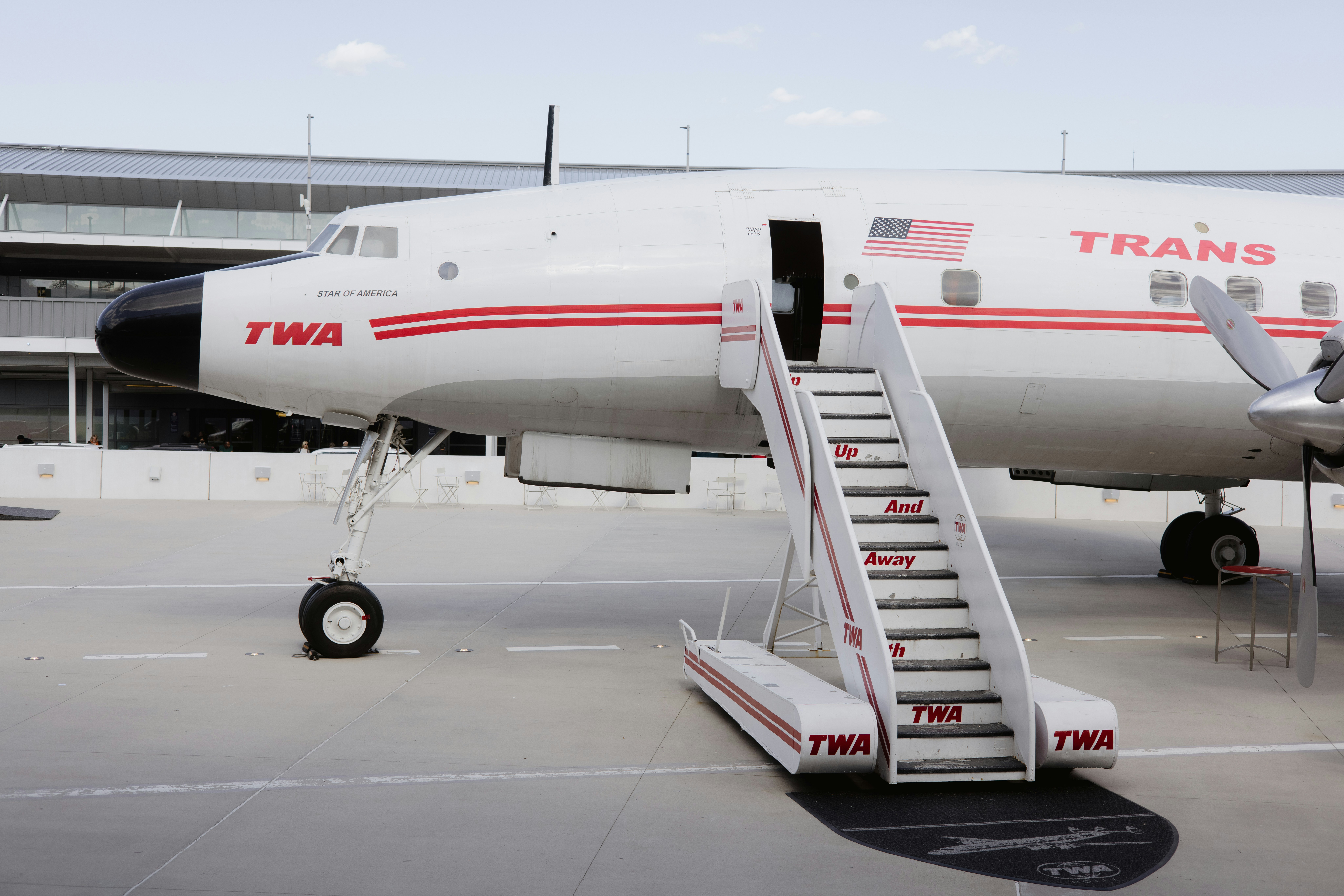 Grounded in Red and Steel: Staircase to the Trans Air