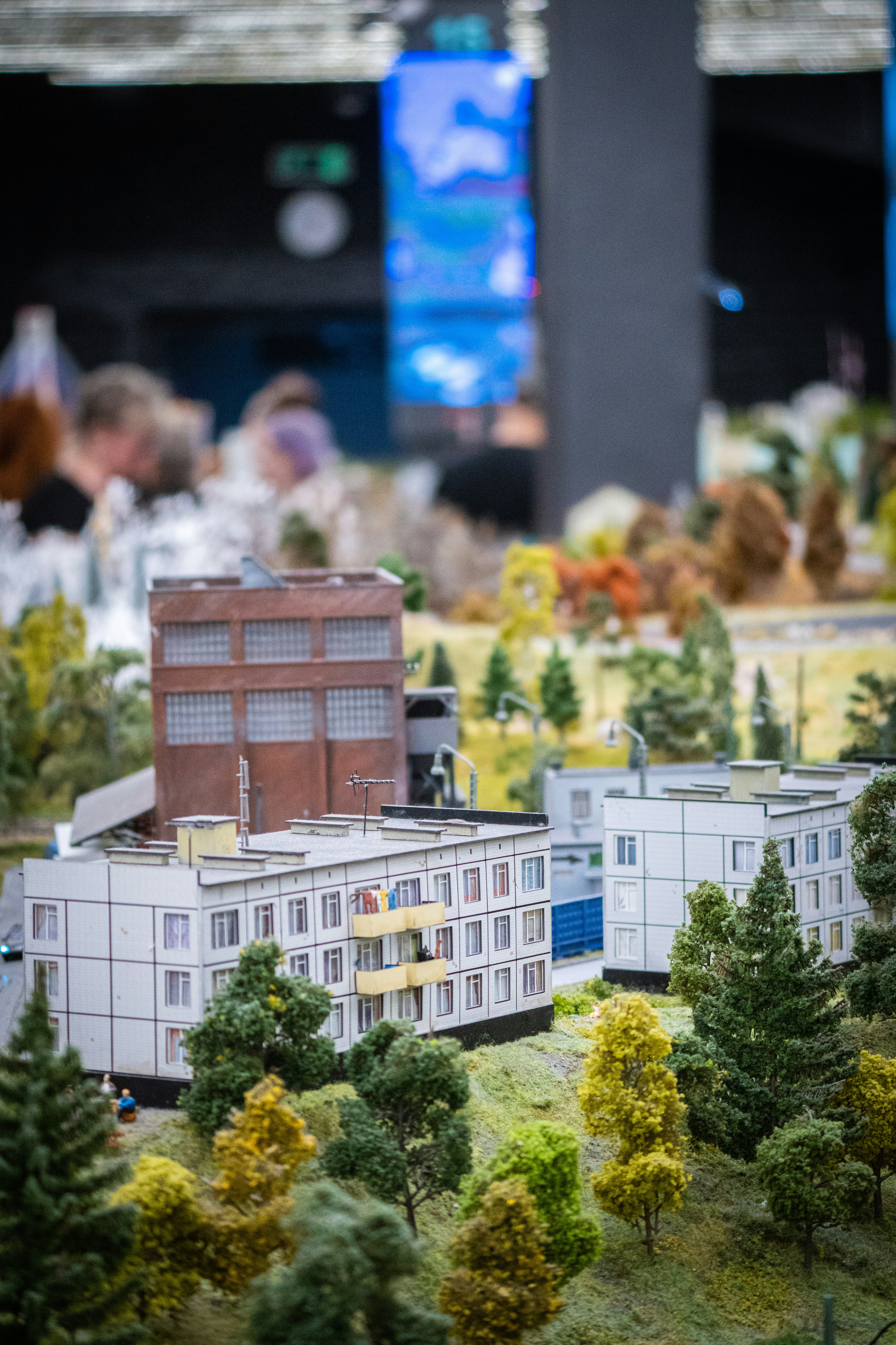 Miniature Cityscape Emerges from a Bustling Landscape