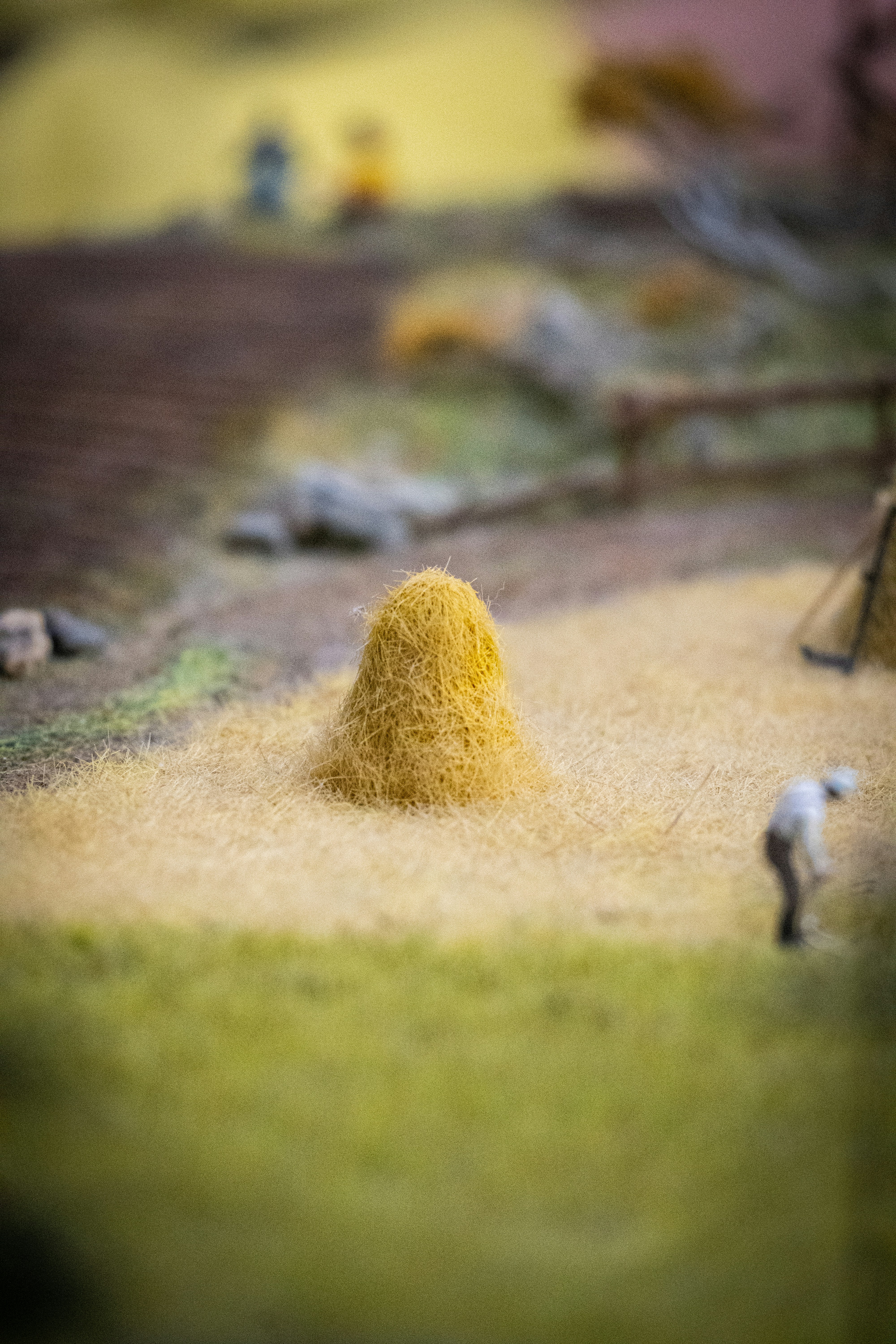 A miniature scene of a field with a hay ball photo – Free Saint ...