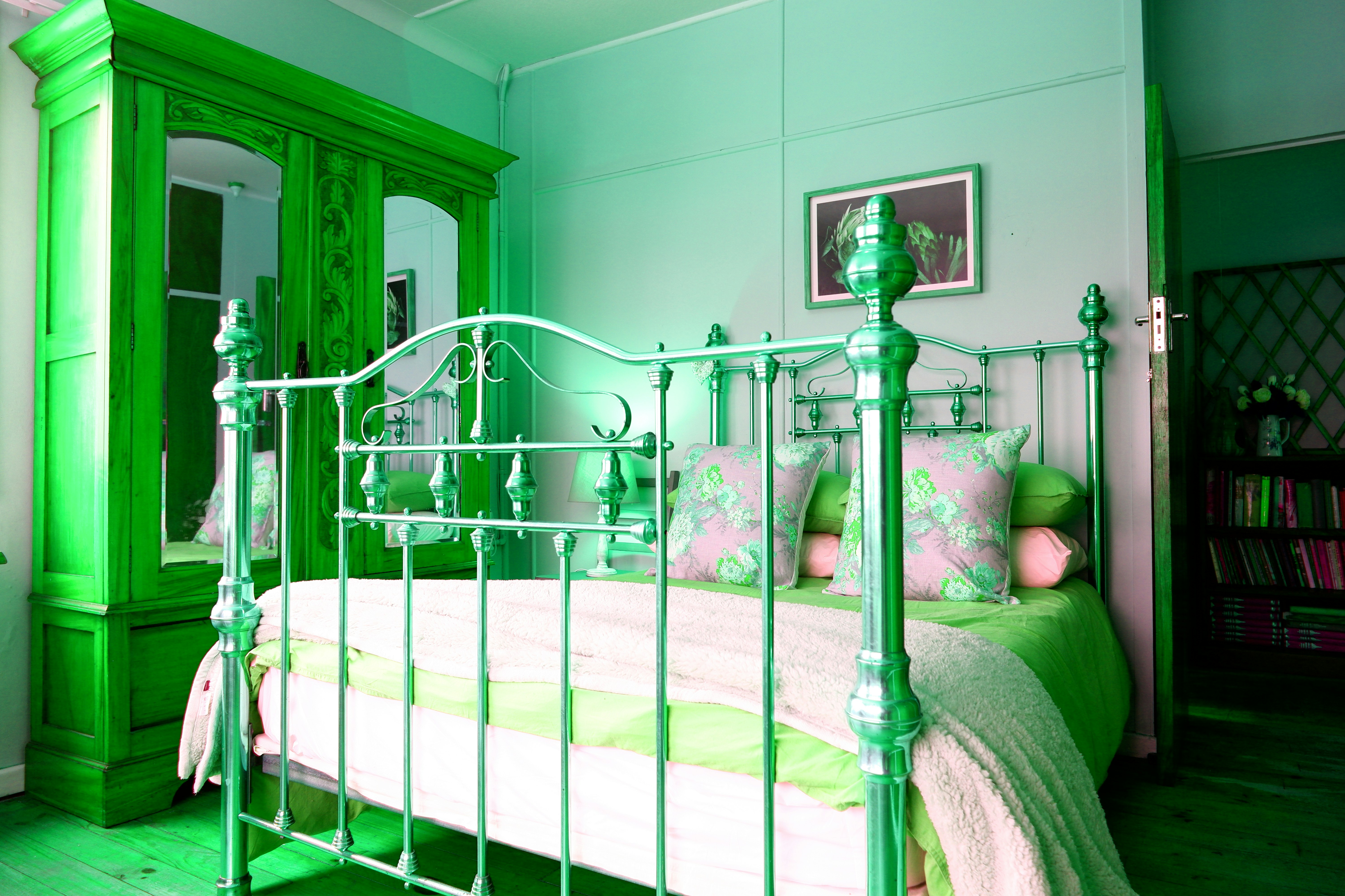 Morning Glow on a Brass-Bed Haven