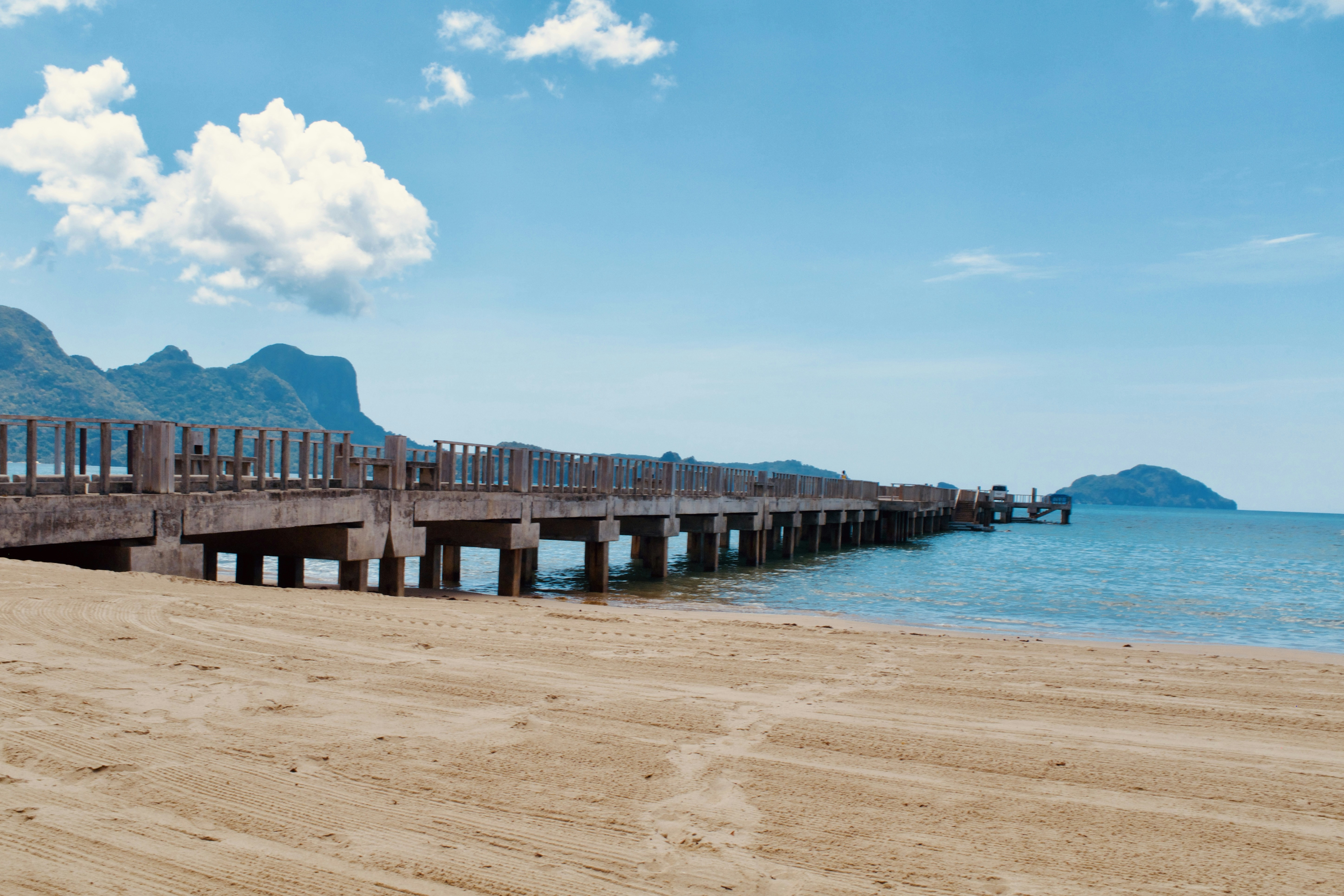 Weathered Pier Reaching for a Quiet Horizon