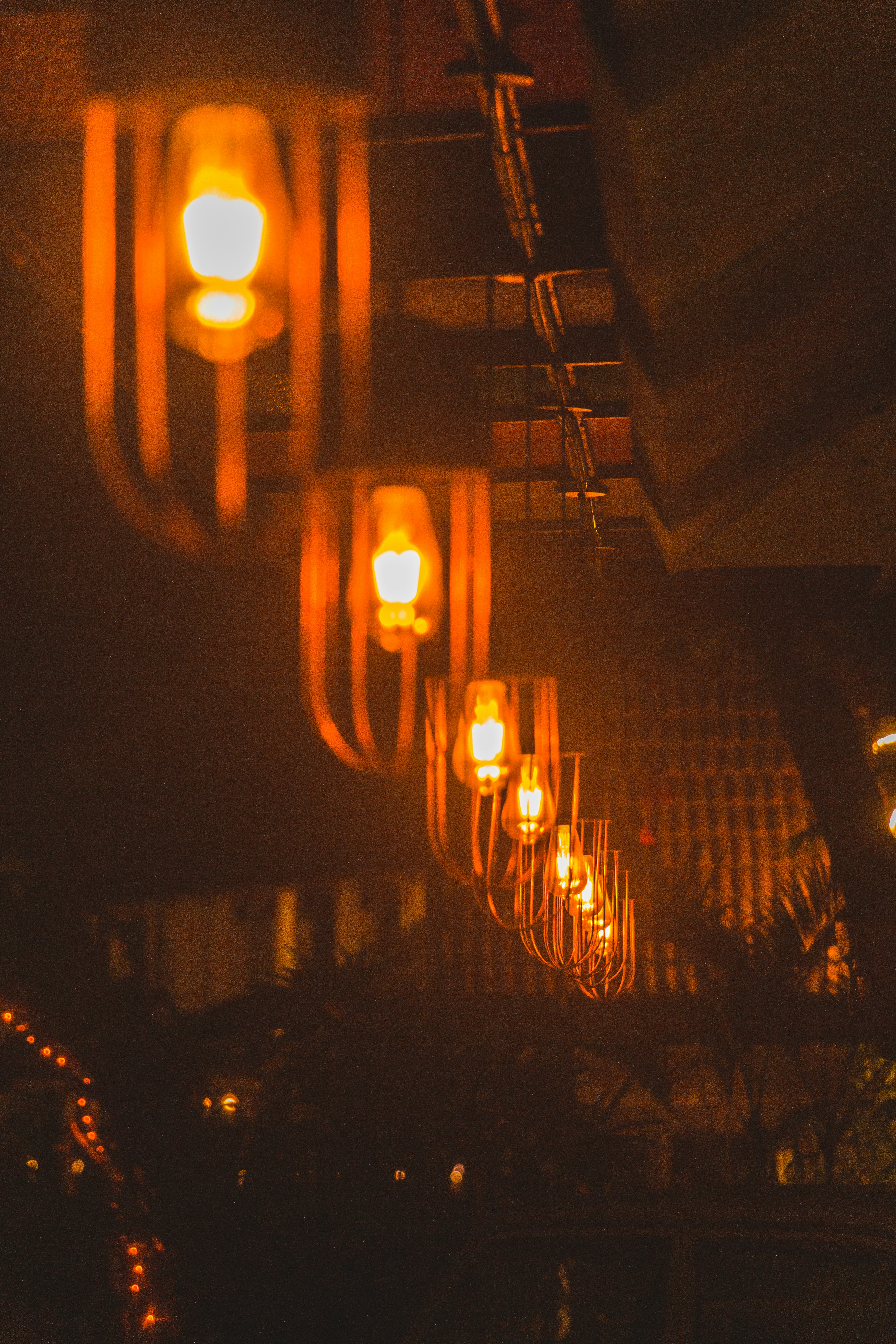 warm lighting and bokeh