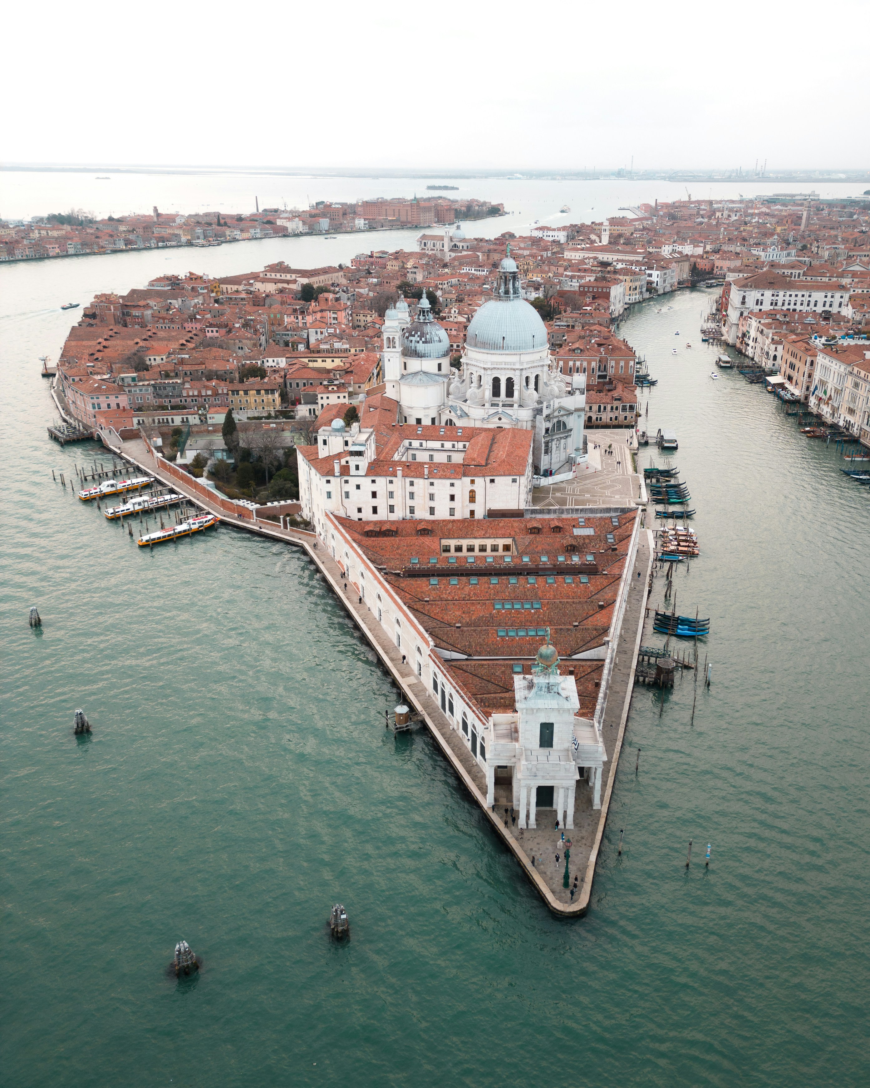 San Giorgio Maggiore: Dome Crown Amid Venice's Red-Tiled Roofscape