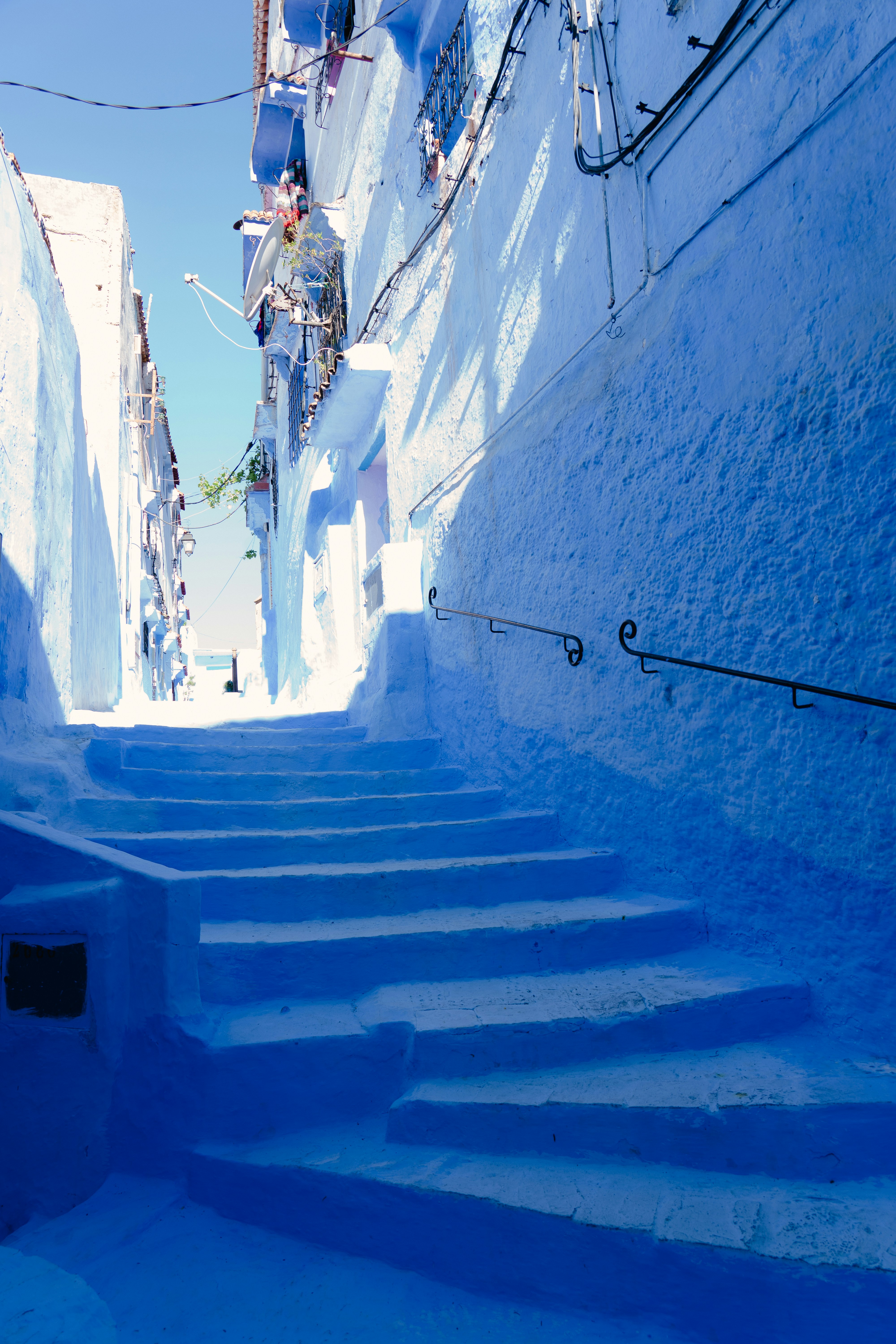 A set of steps that are covered in snow photo – Free Chefchaouen Image ...