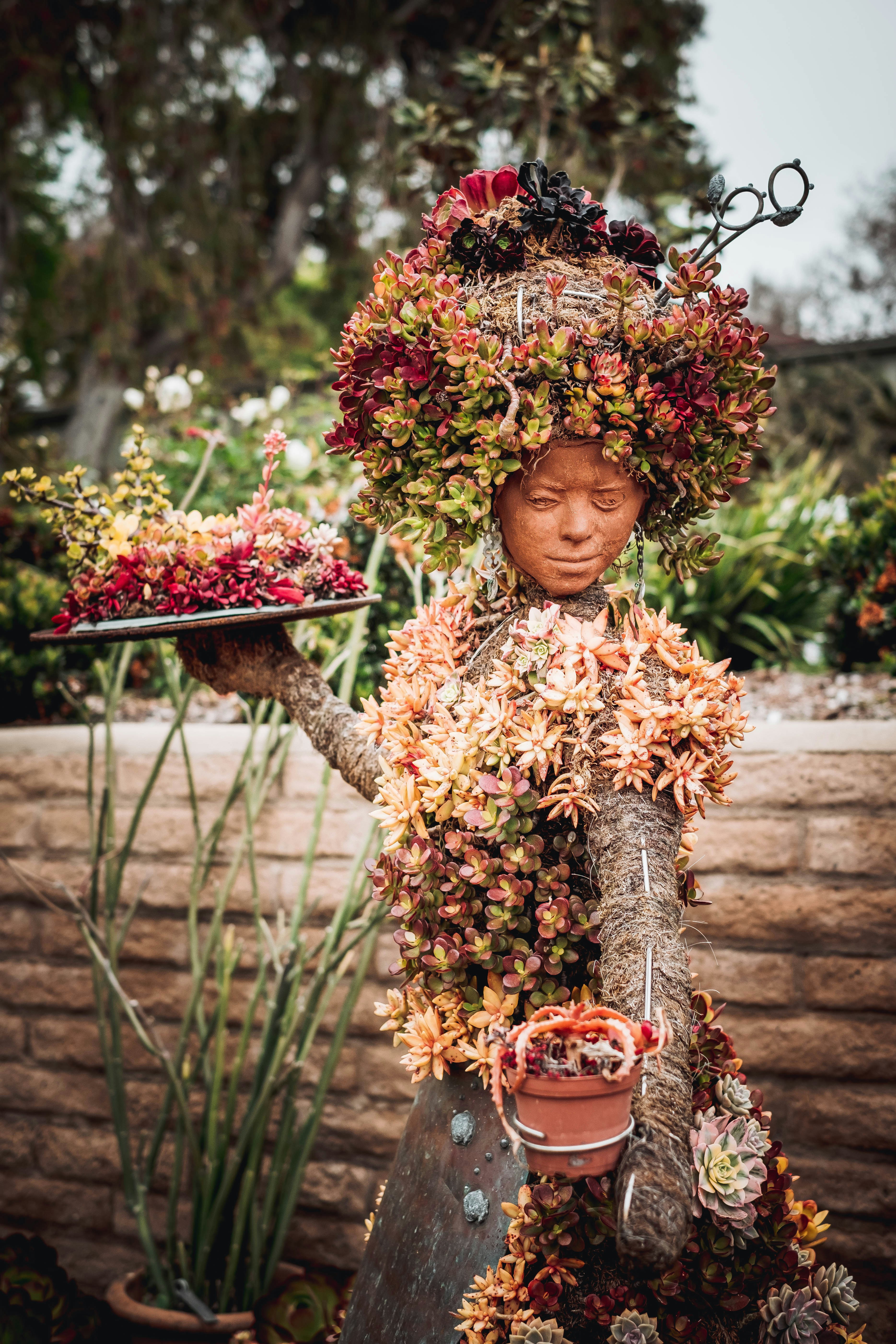 Petal Crown Portrait: Woman Woven in Flowers