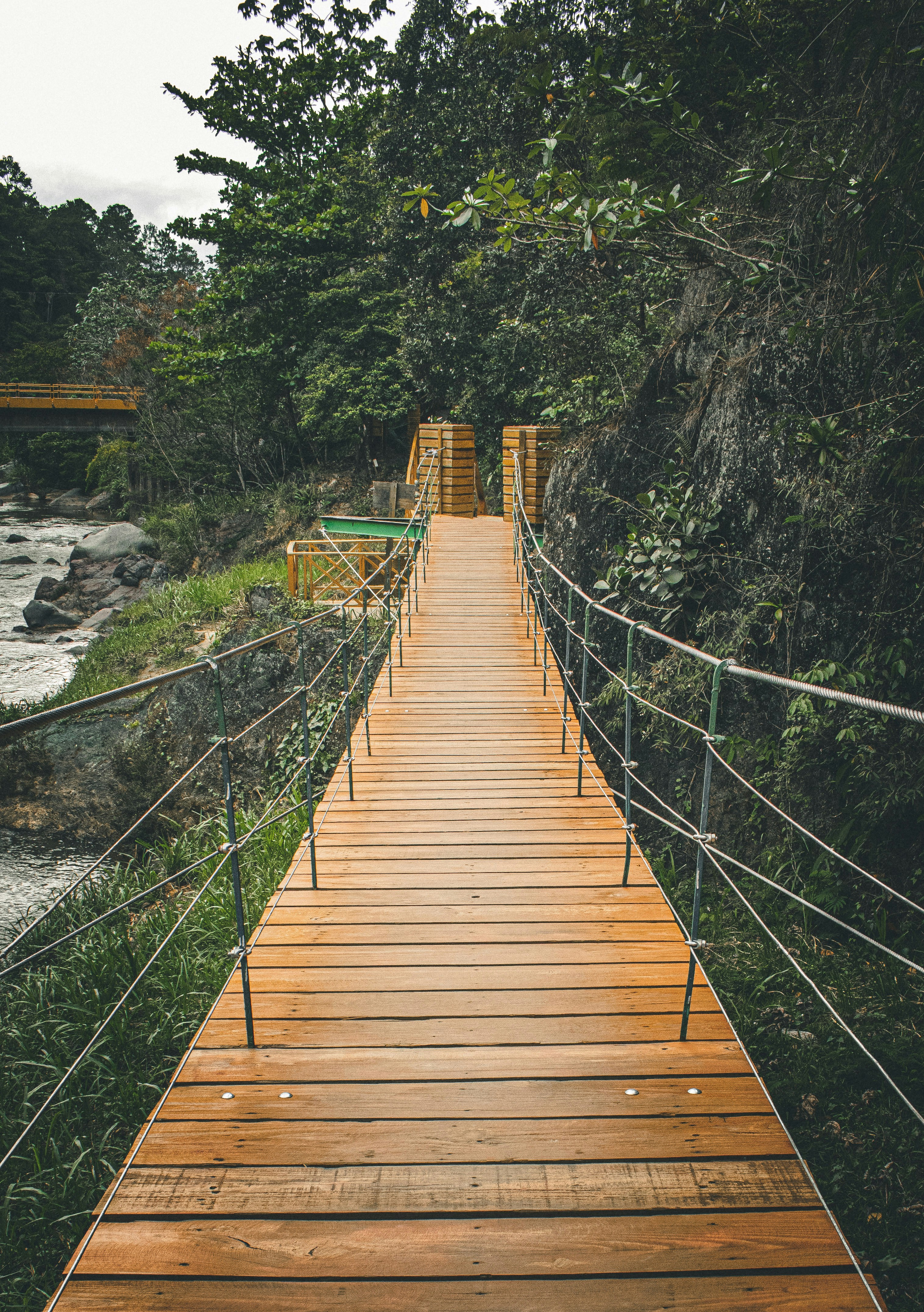Wooden Rope Bridge