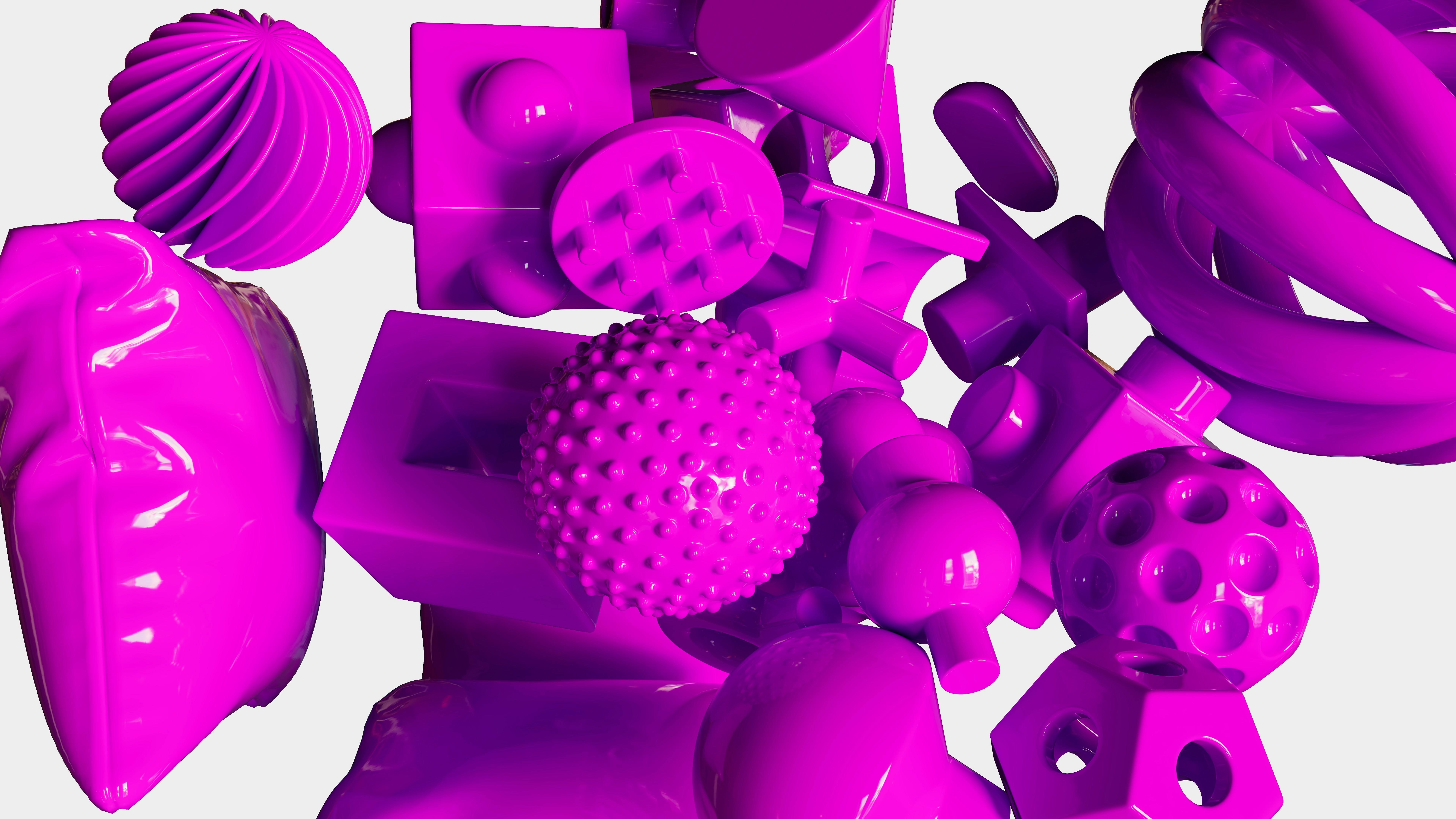 Un tas d’objets violets qui sont dans l’air photo – Photo Walsingham ...