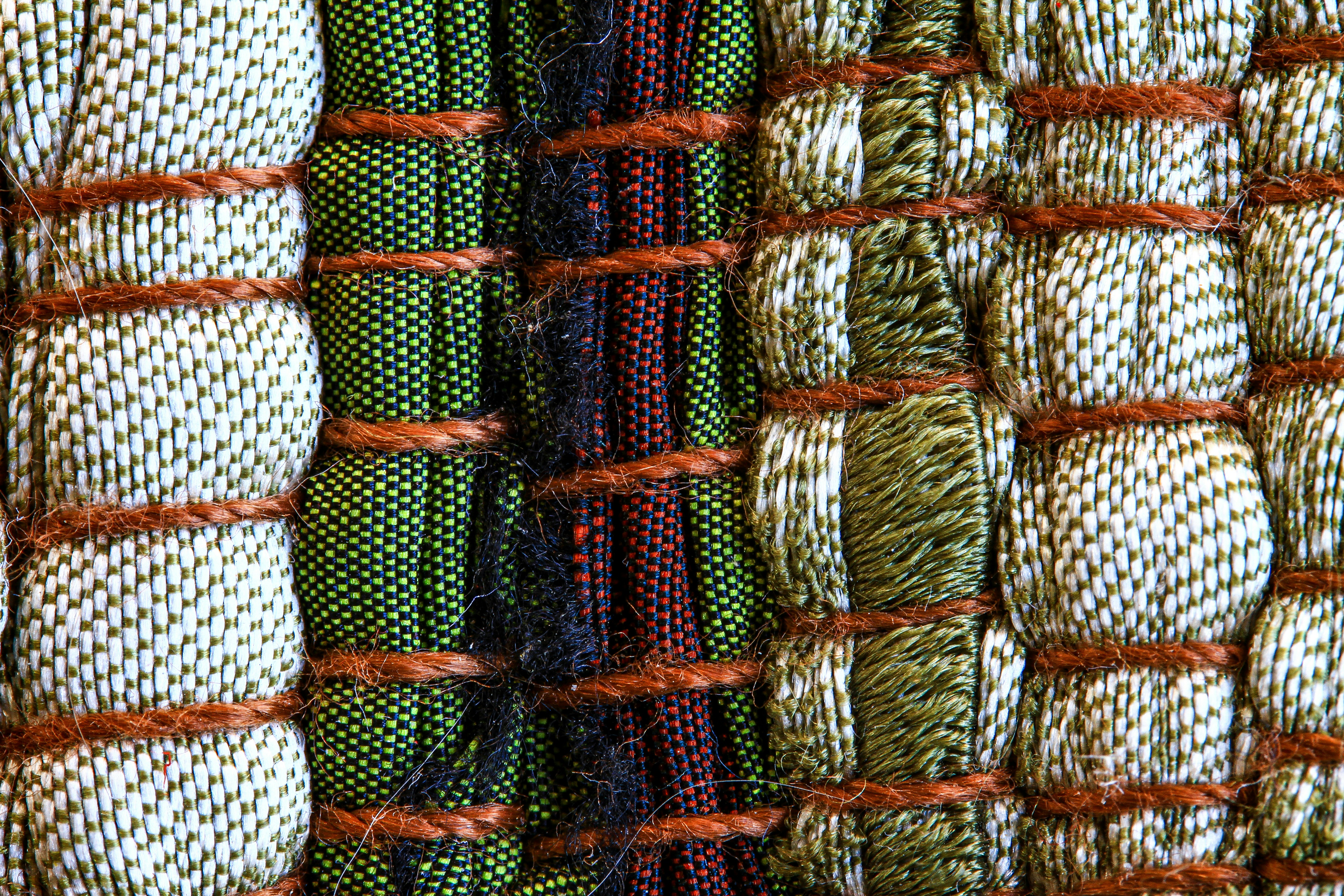 A close up of a bunch of different colors of yarn photo – Free Fabric ...