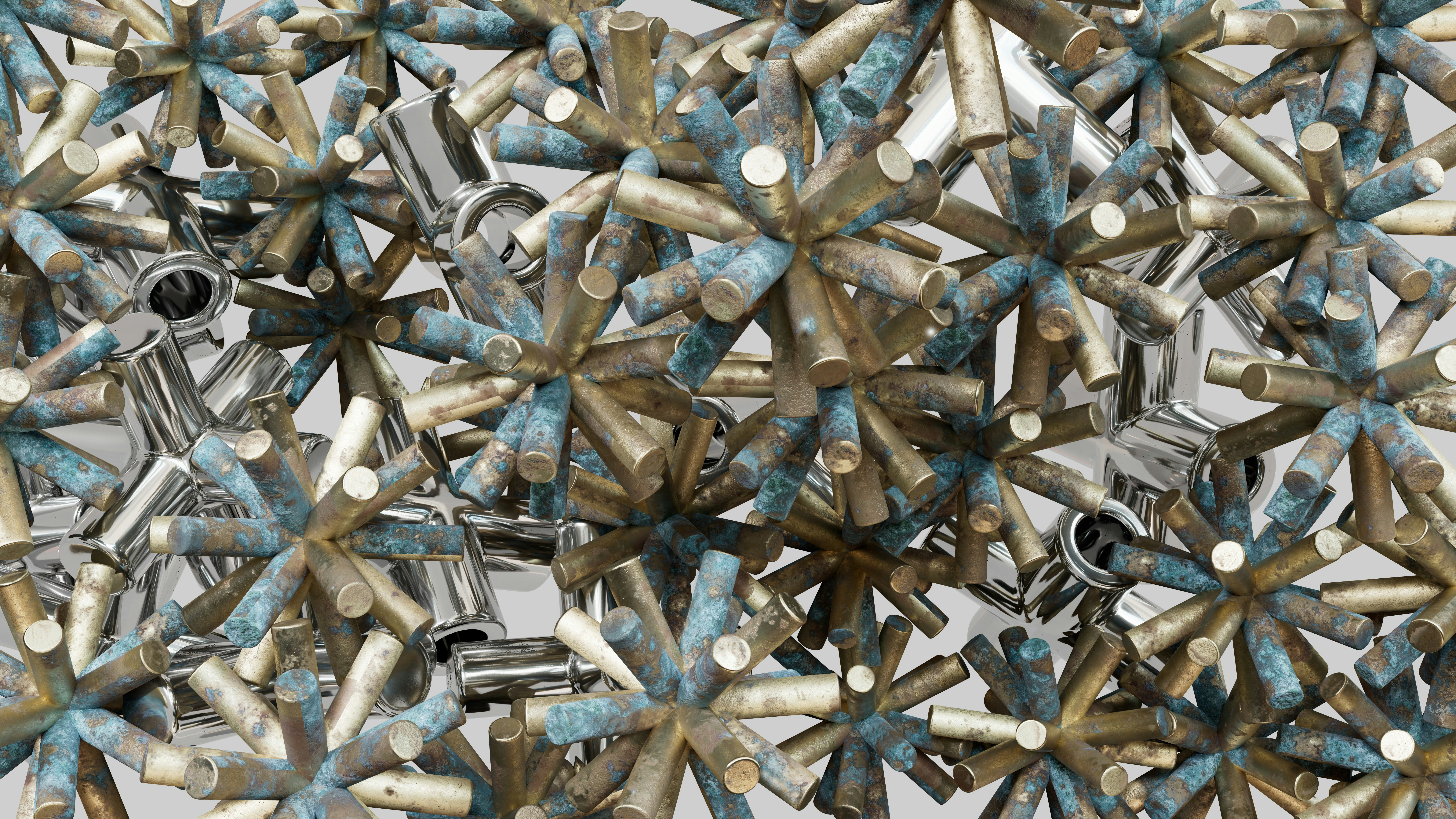 A bunch of metal objects that are on a table photo – Free Background ...