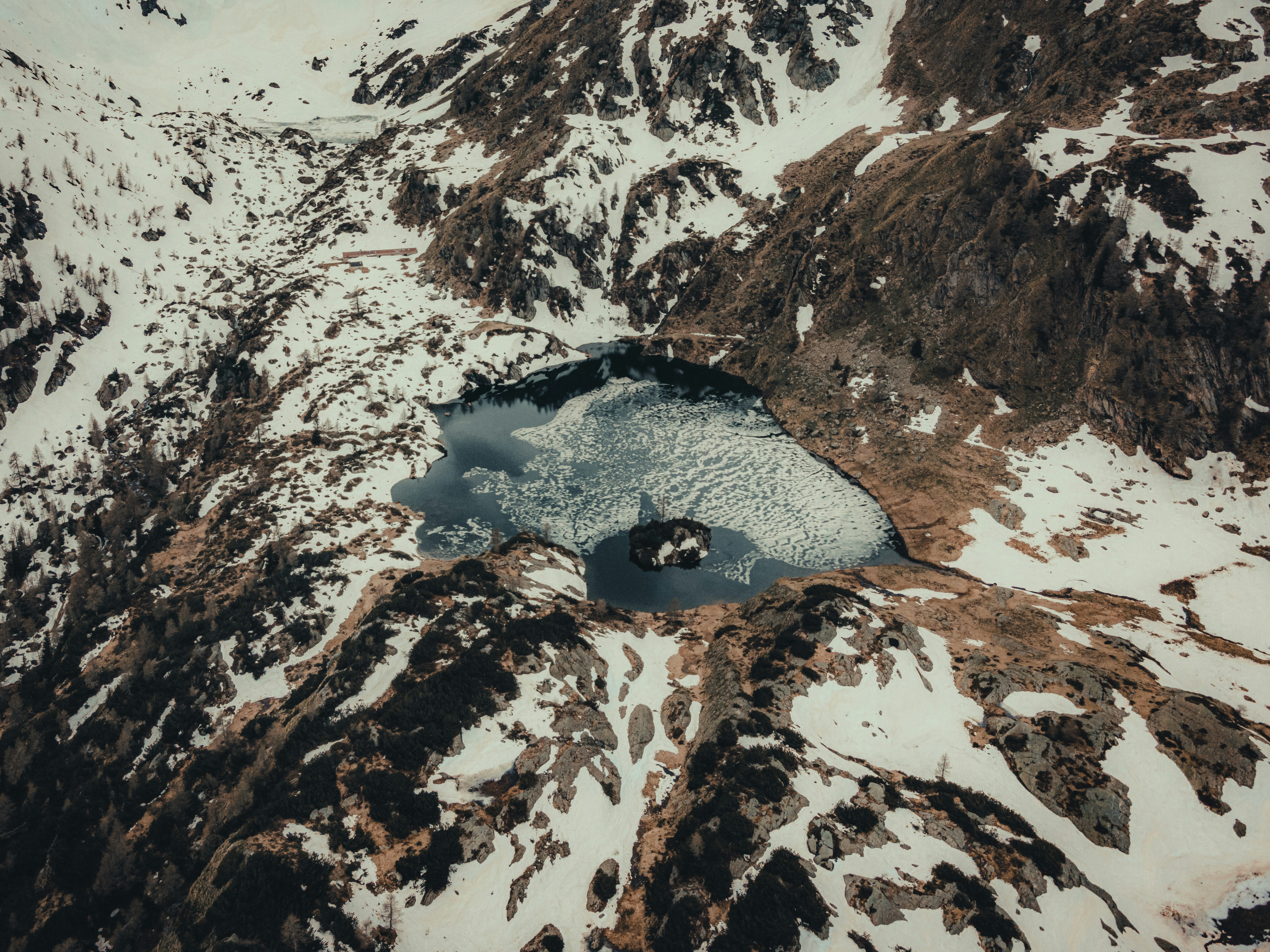 Icy Heart of the Mountain Range
