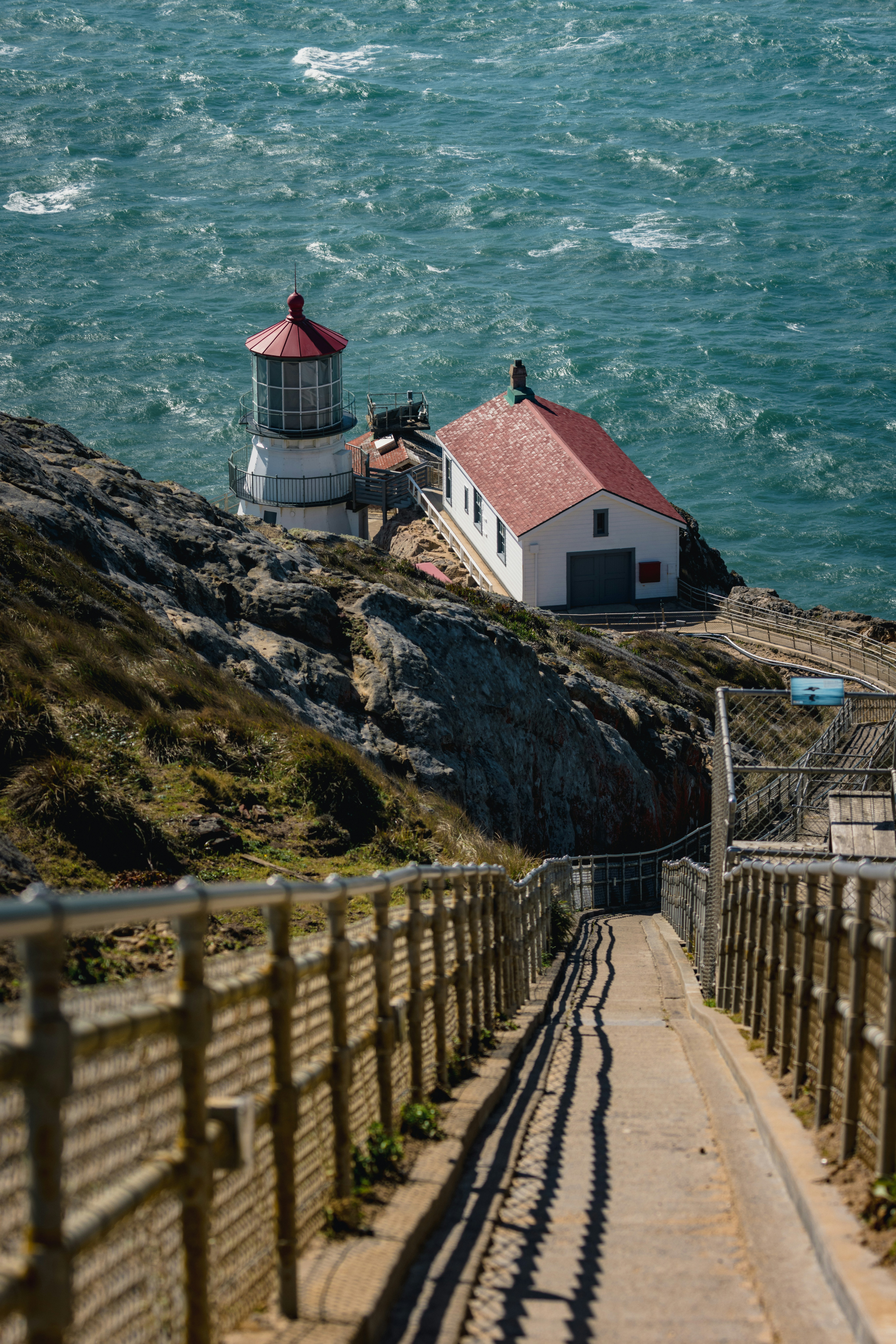 Lighthouse On Top Of Fence