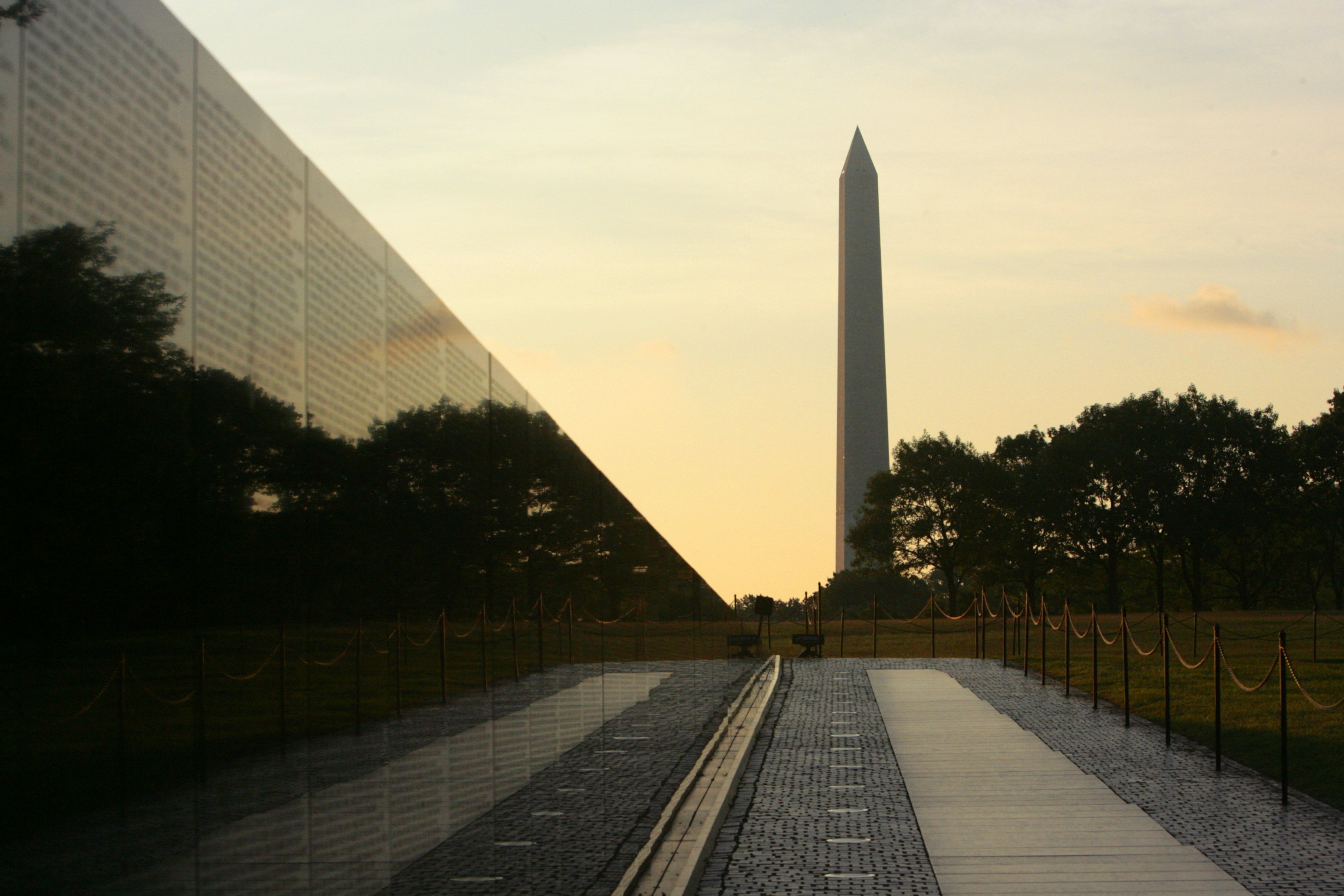 Reflections at the Lincoln Memorial Reflective Wall