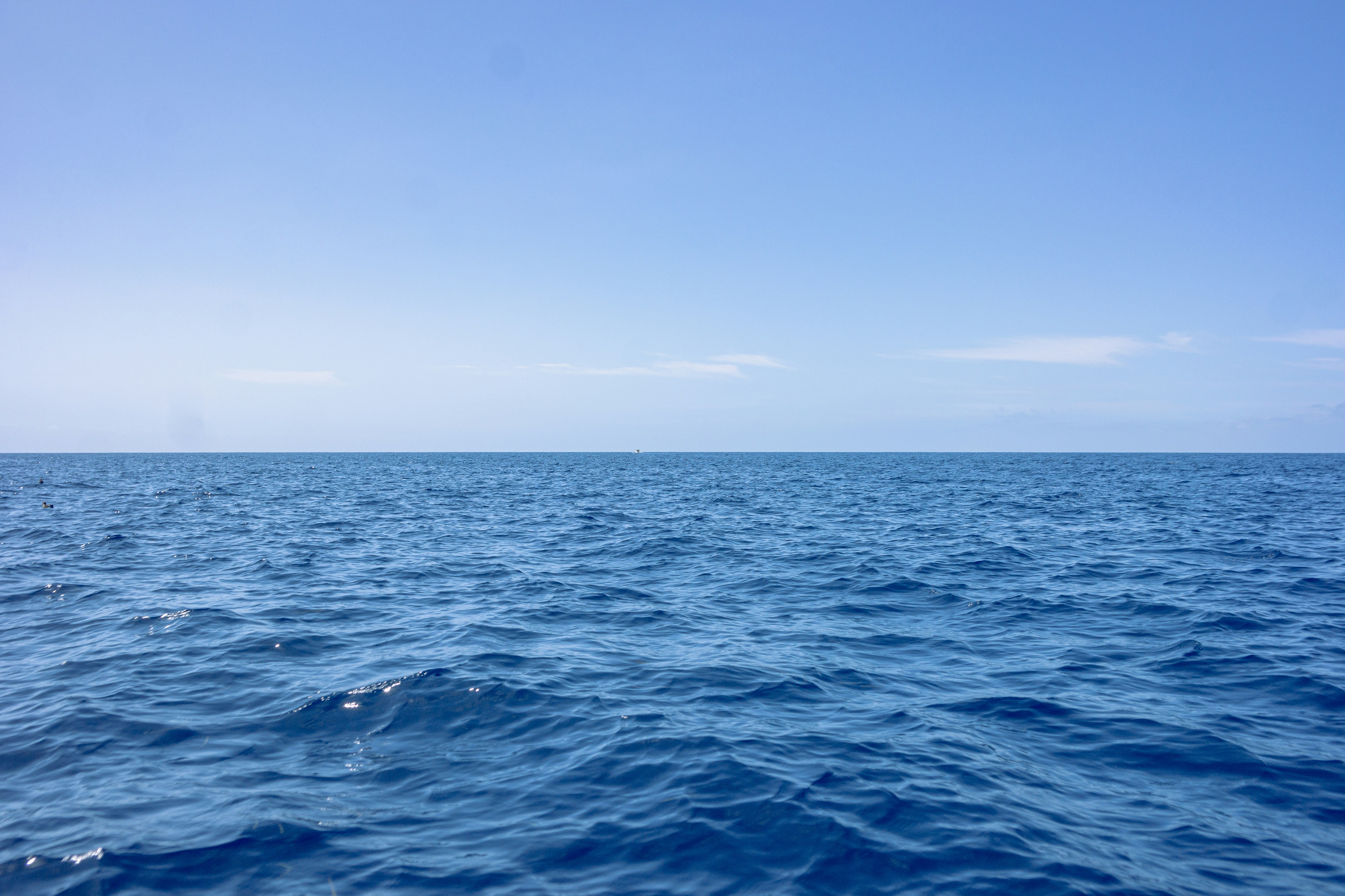 A large body of water with a sky background photo – Free Sea Image on ...