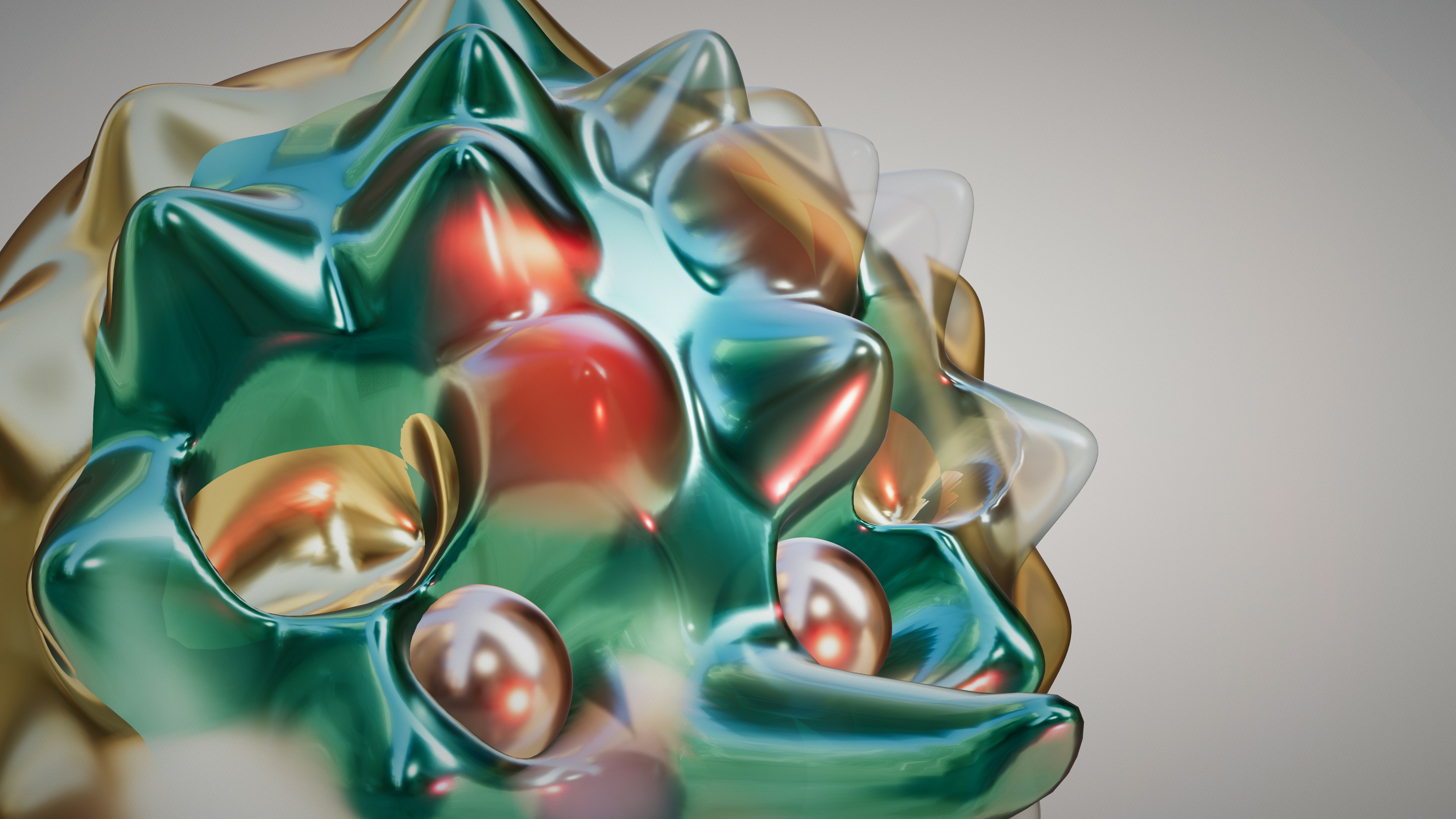 A close up of a colorful object with a white background photo – Free ...