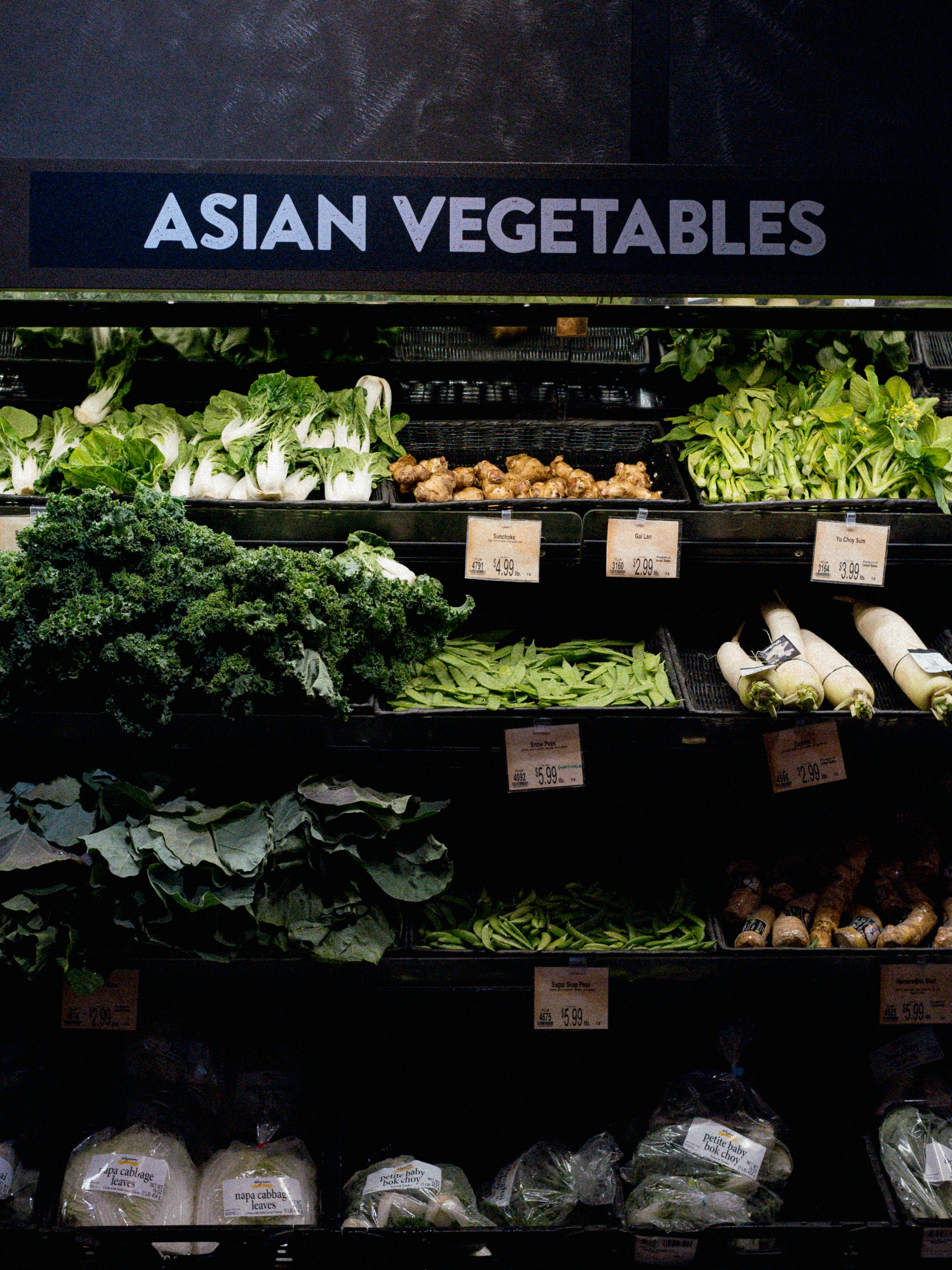 A produce section of a grocery store filled with vegetables photo ...