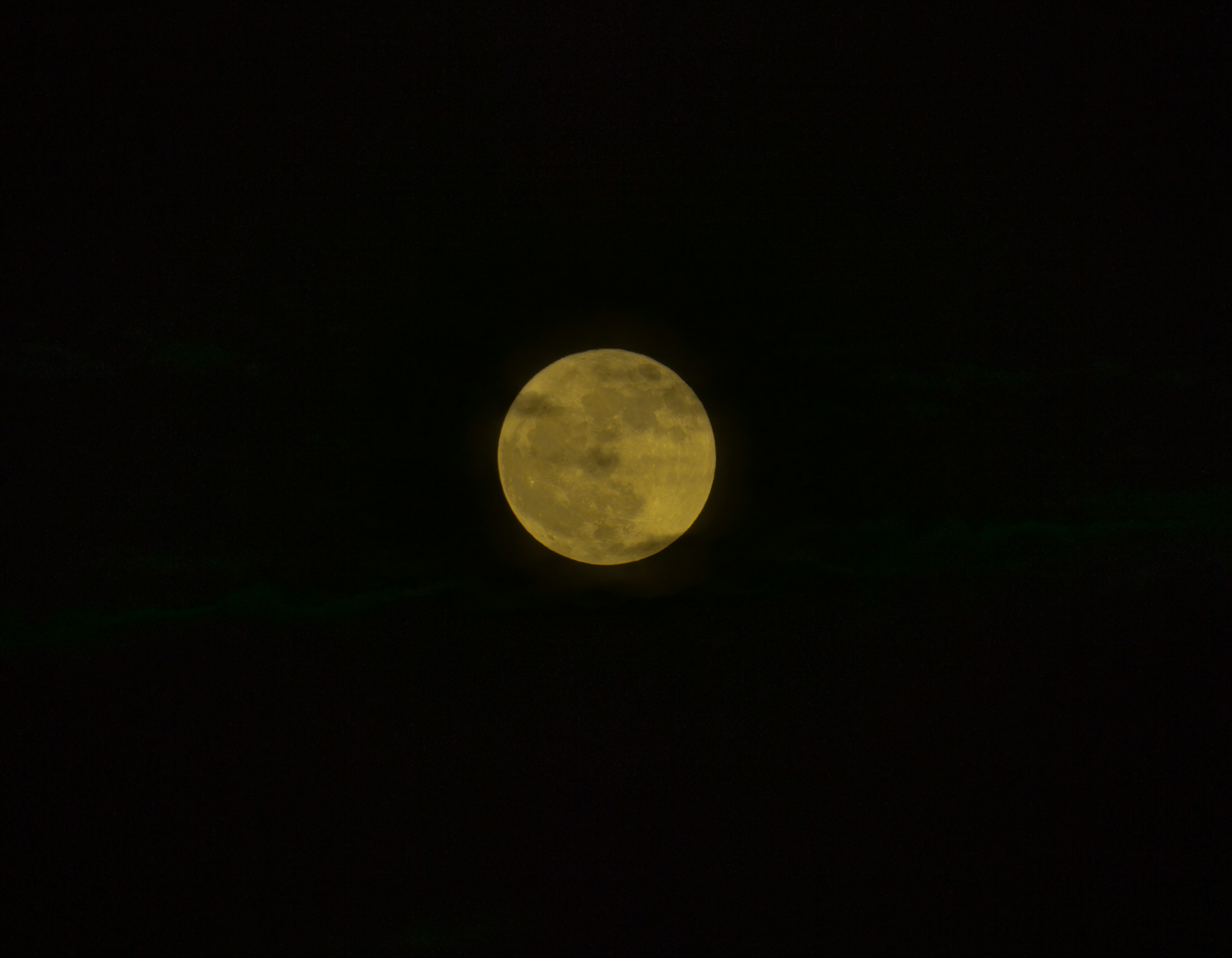Lunar Glow in the Midnight Sky