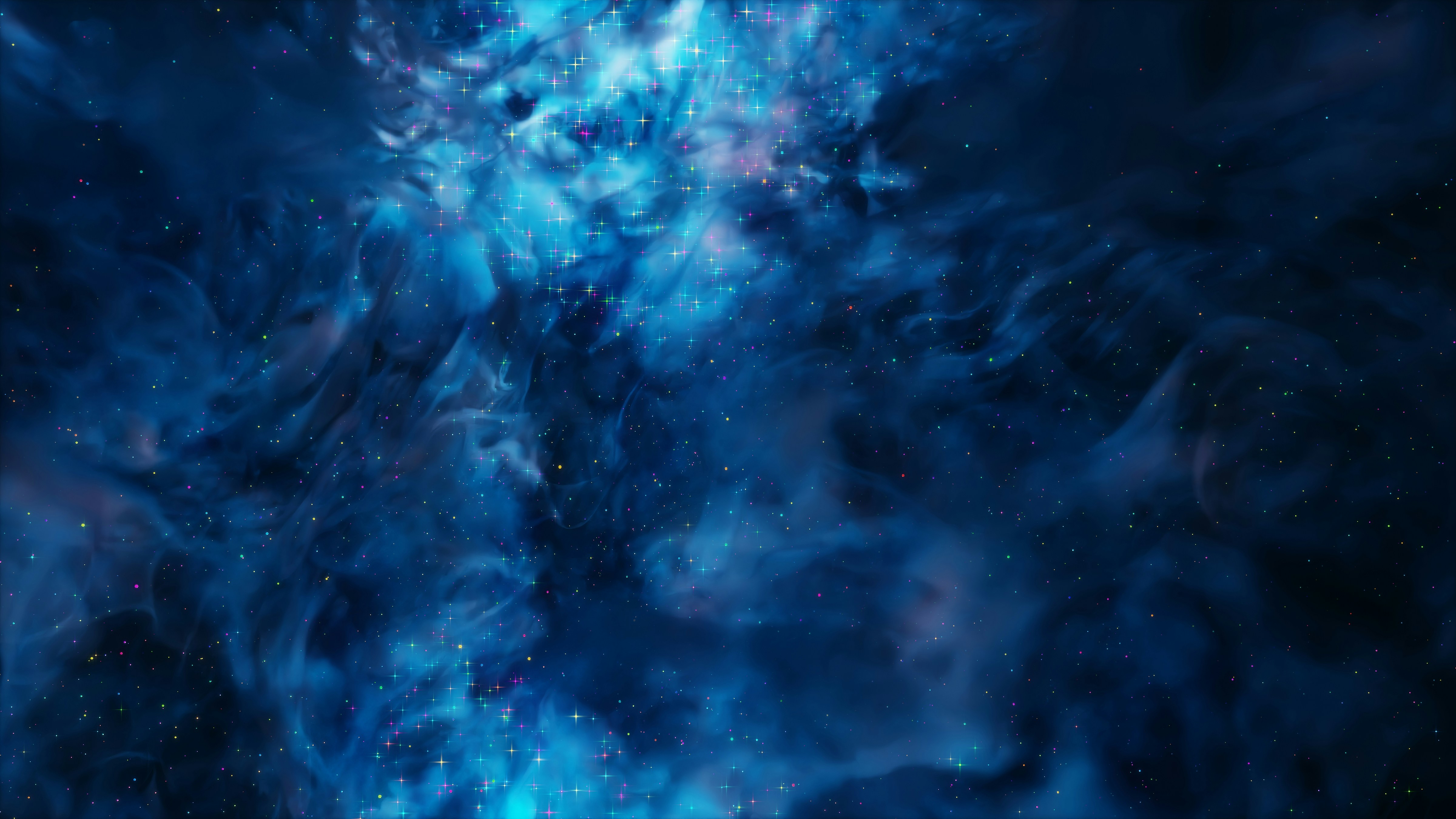 A blue and black space filled with stars photo – Free Render Image on ...