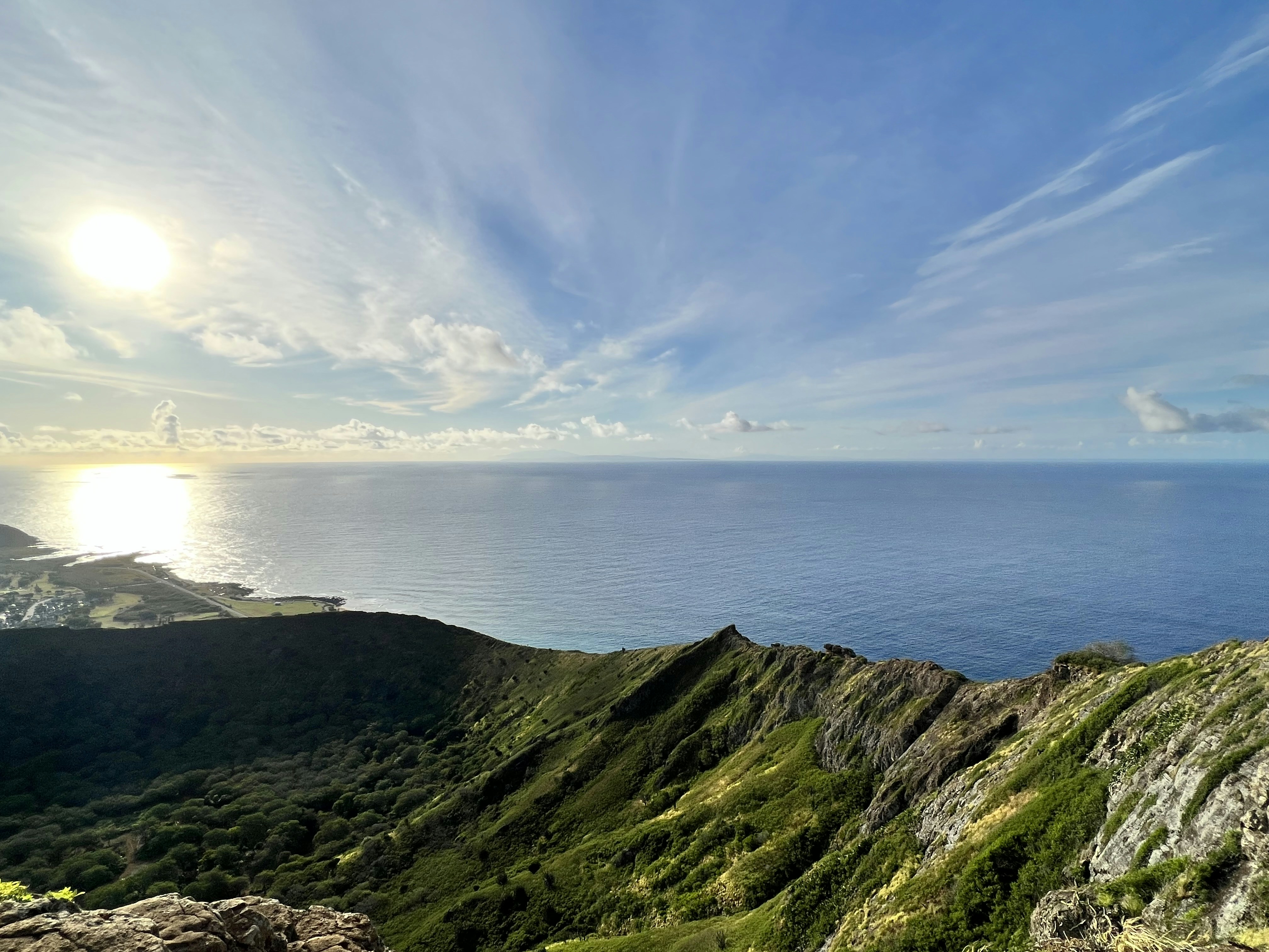 A view of the ocean from a high point of view photo – Free Koko crater ...