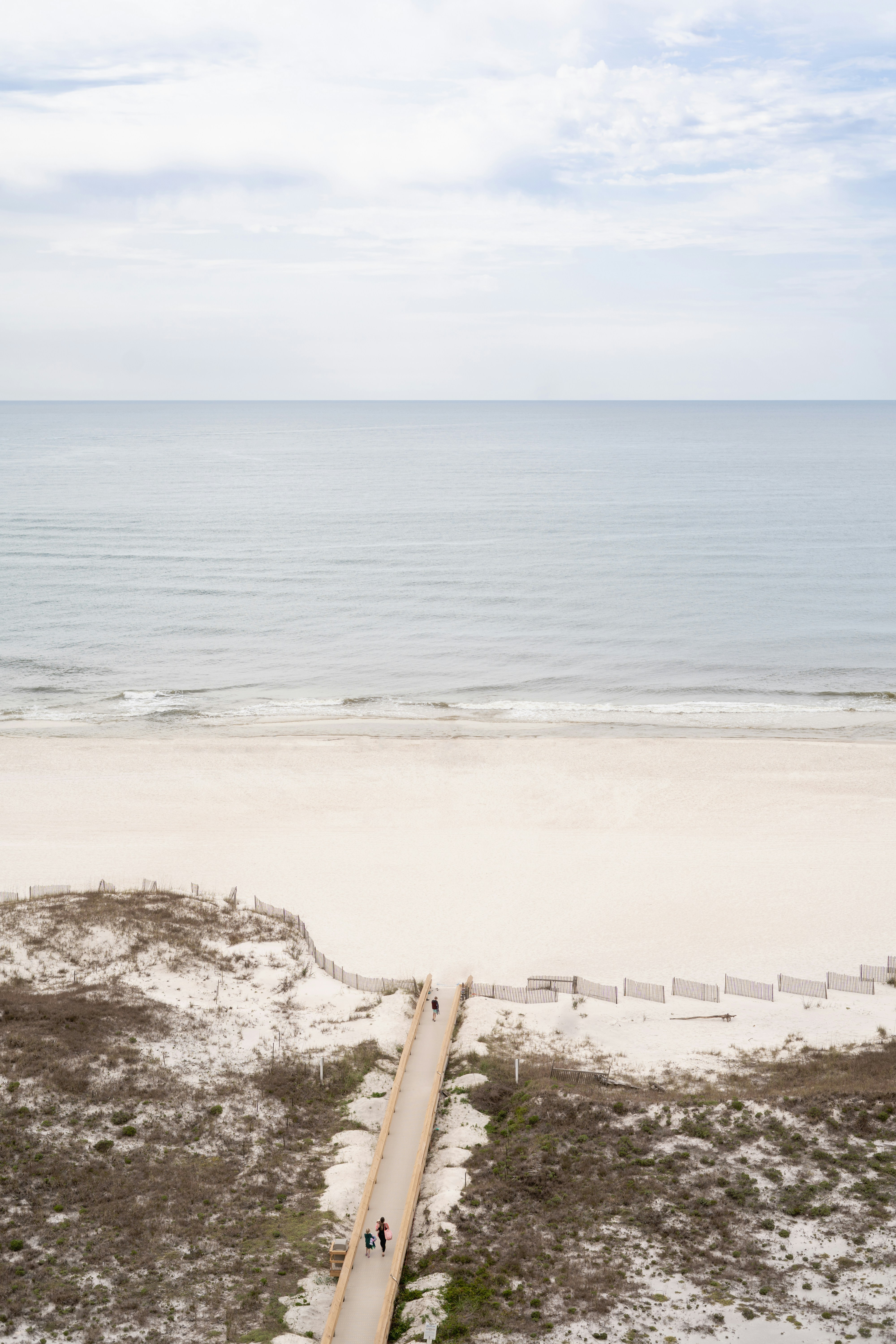 A view of the beach from a high viewpoint photo – Free Orange beach ...