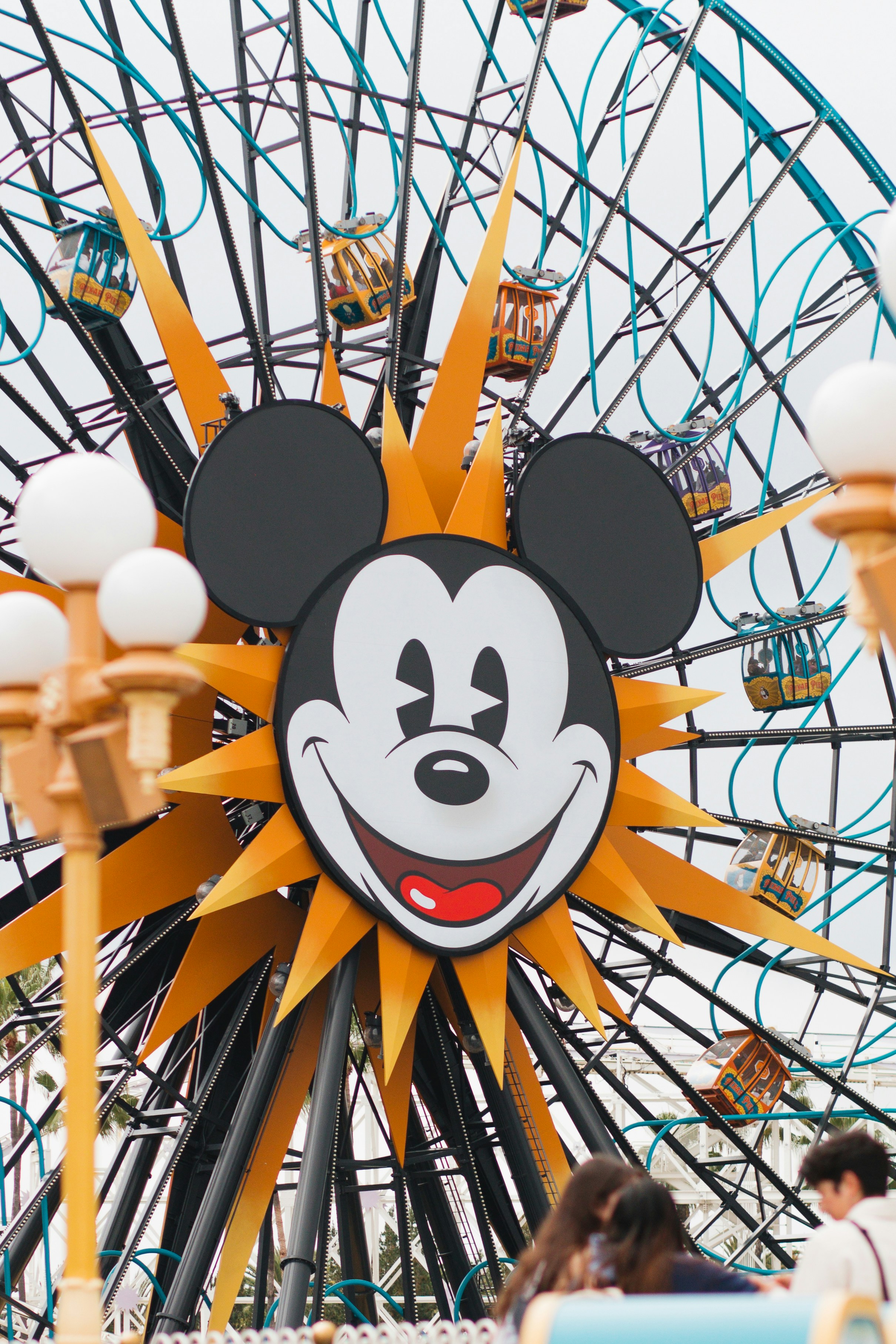 A ferris wheel with a mickey mouse face on it photo – Free Image on ...
