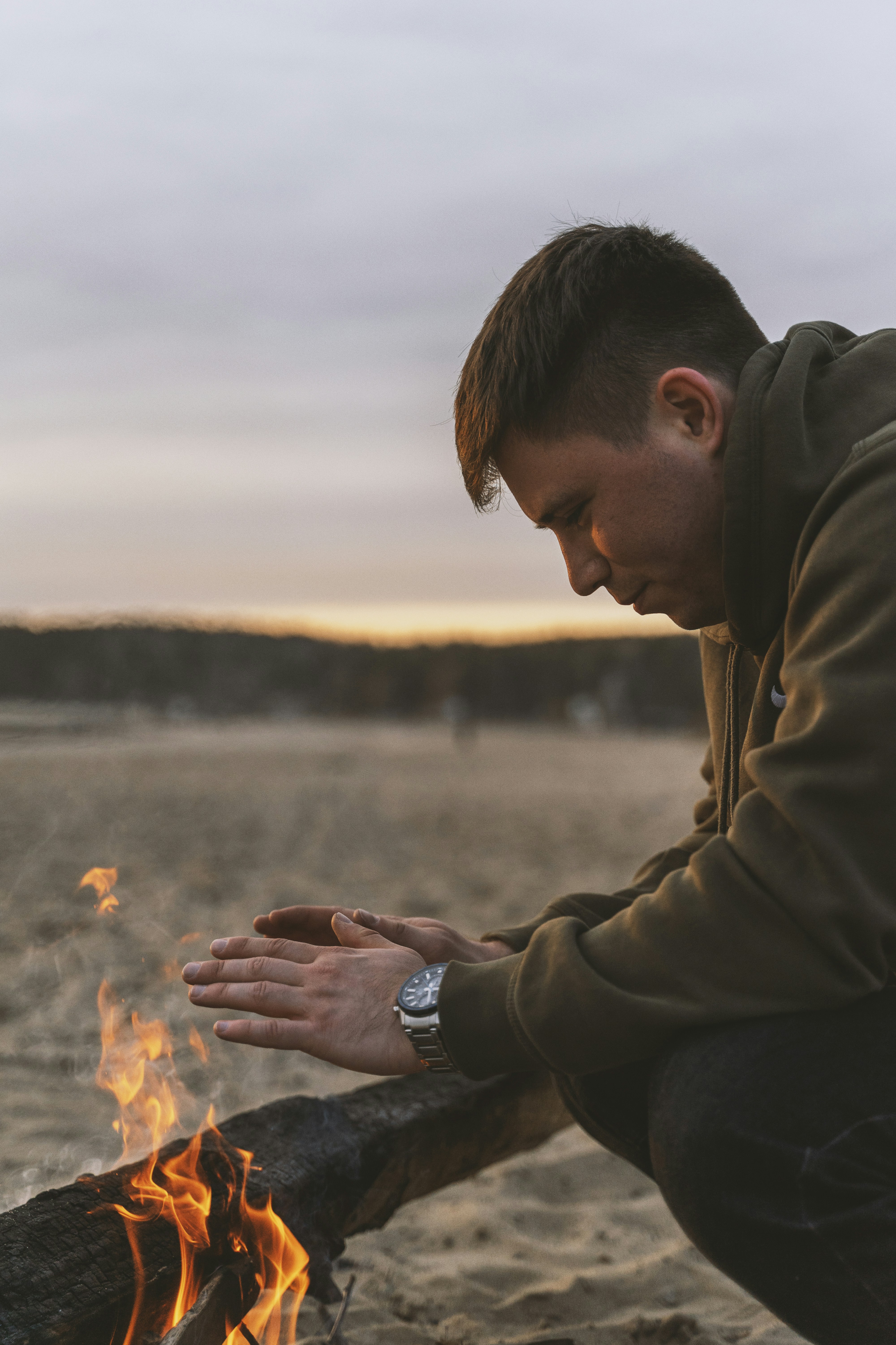 Ember Hands on the Dusk Shore