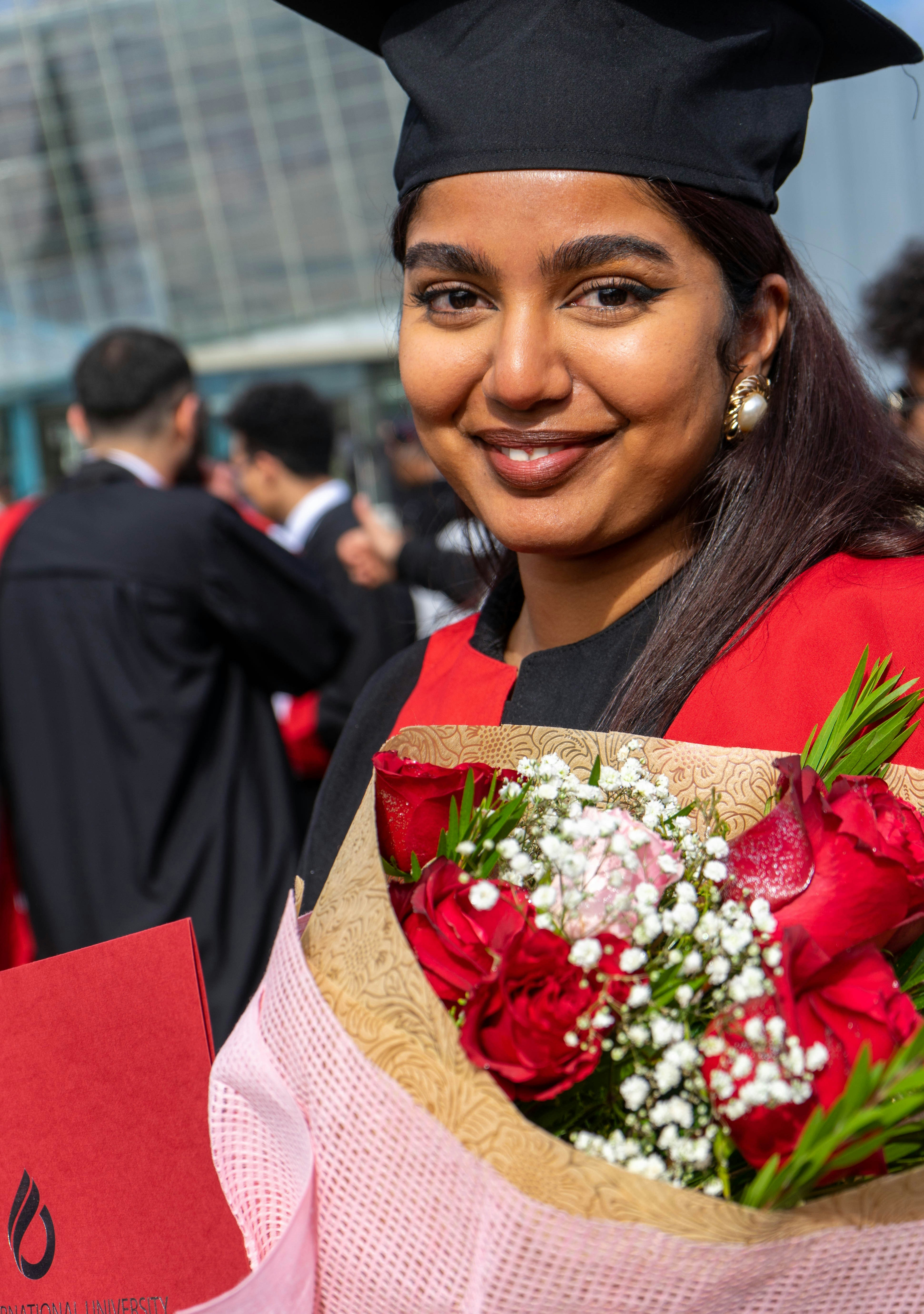 Red Graduation Gown