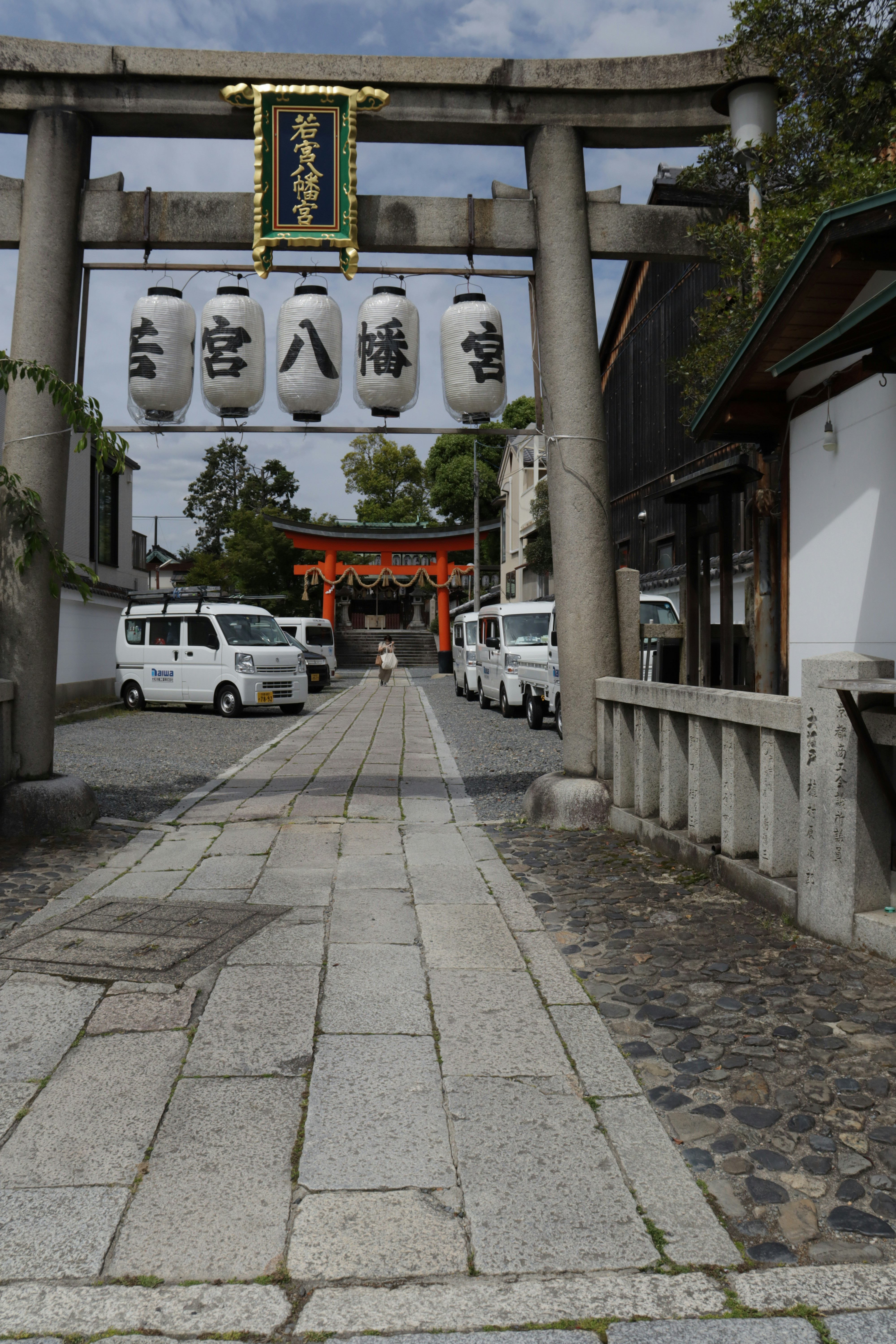 Gate of Lanterns: A Serene Stone Path to the Red Shrine