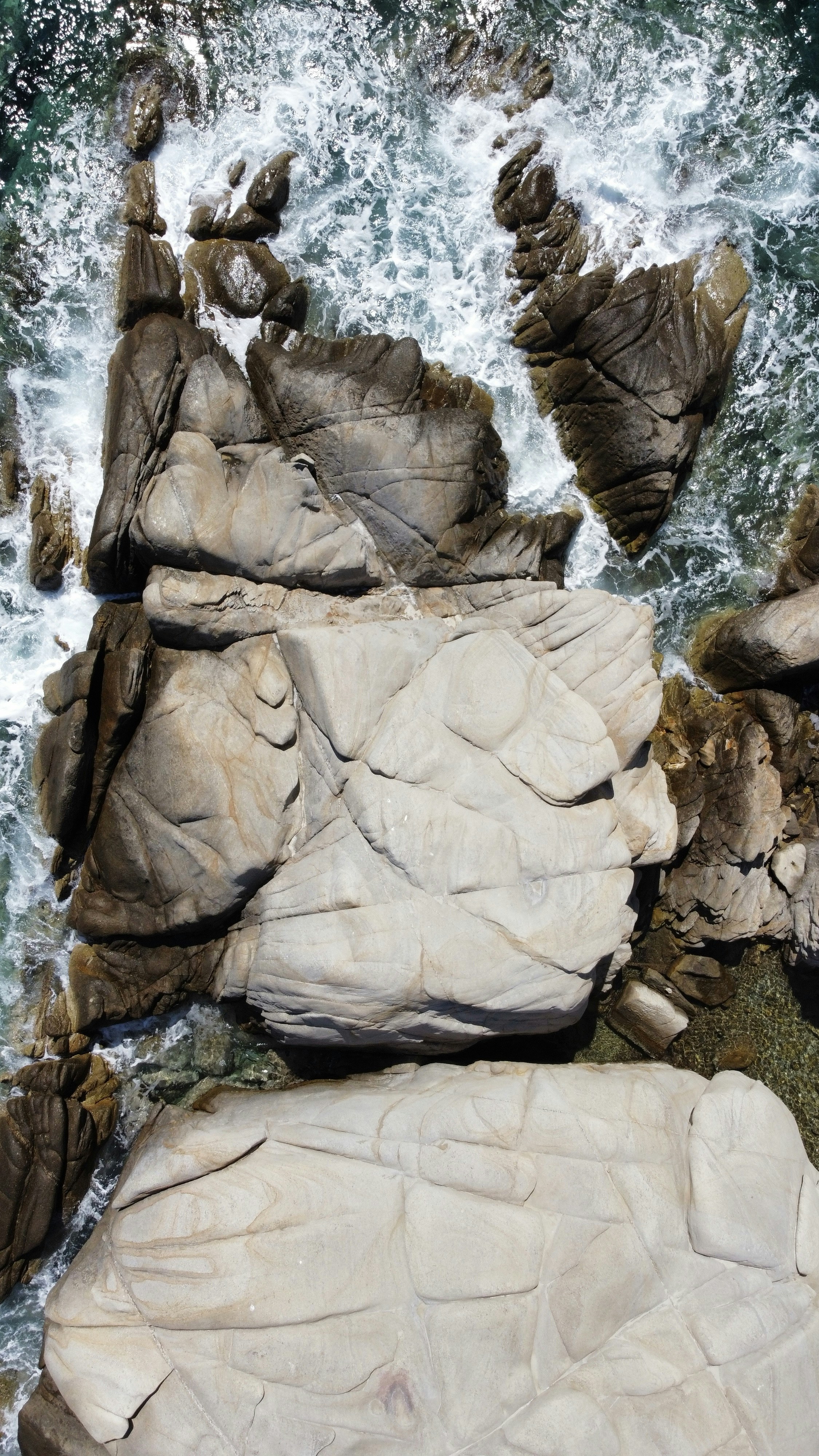 Tide-Worn Granite: An Aerial Study of Shoreline Geometry