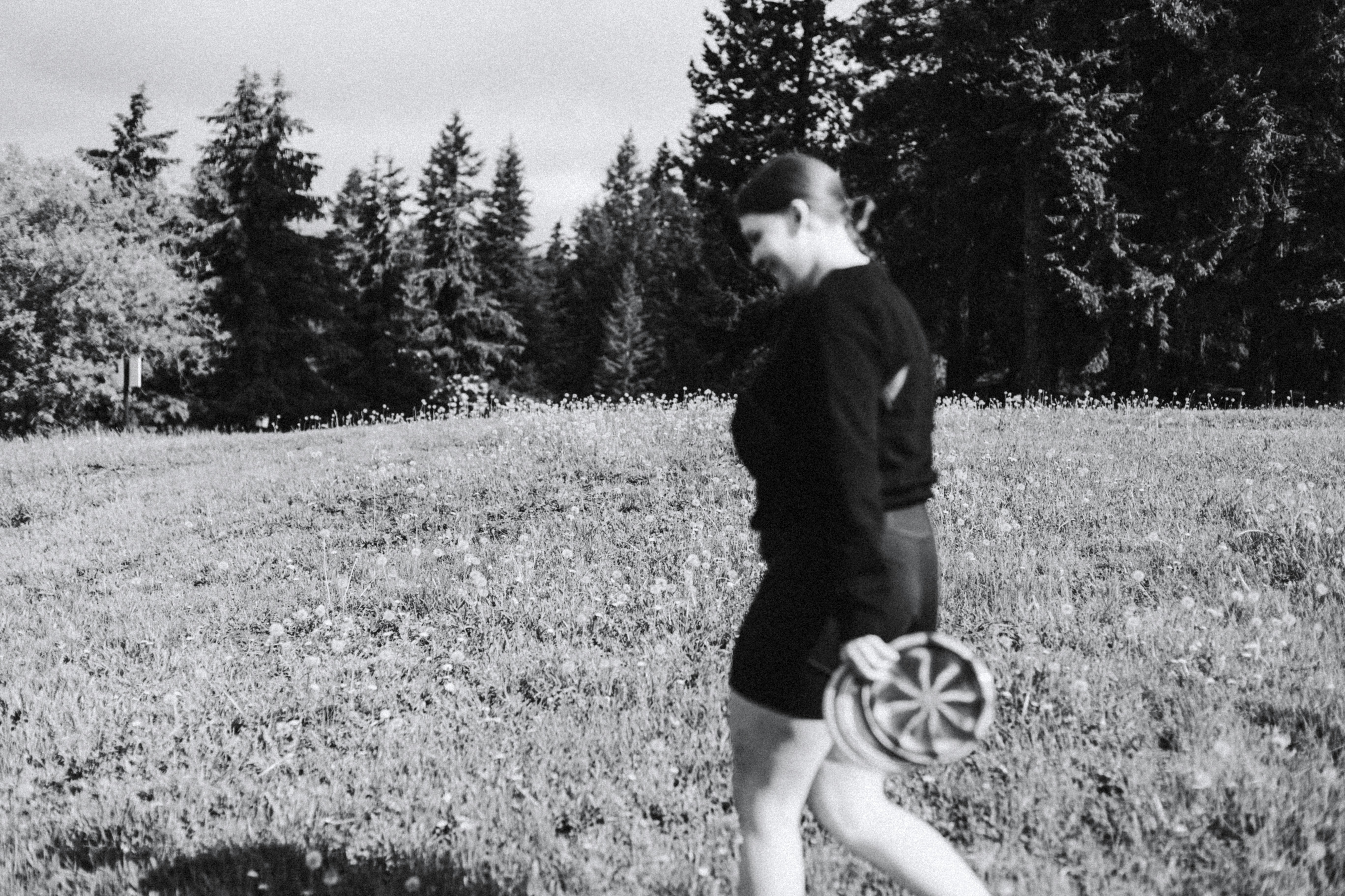 Evening Meadow Walk with a Circular Keepsake