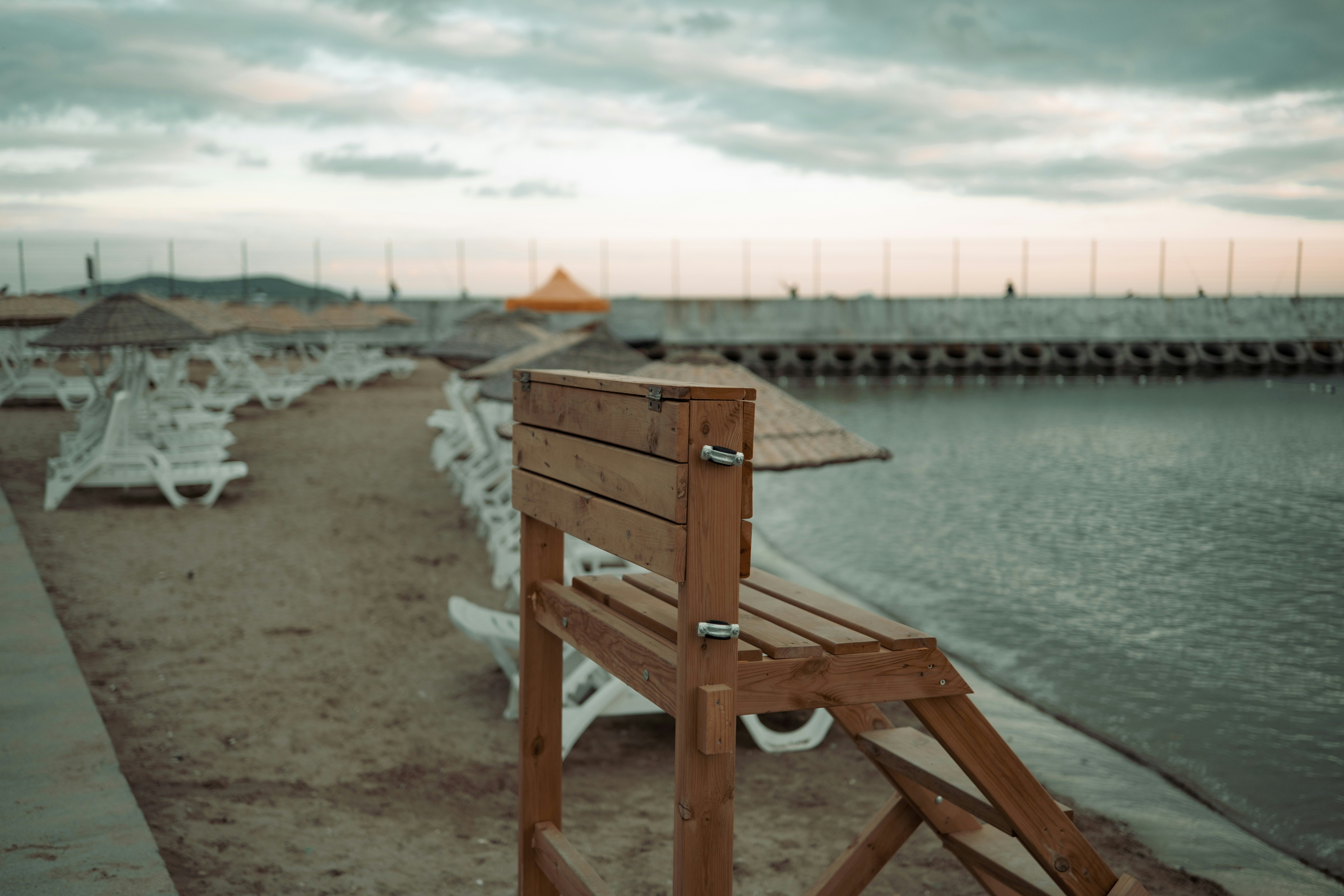Wooden Sentinel at the Quiet Shore