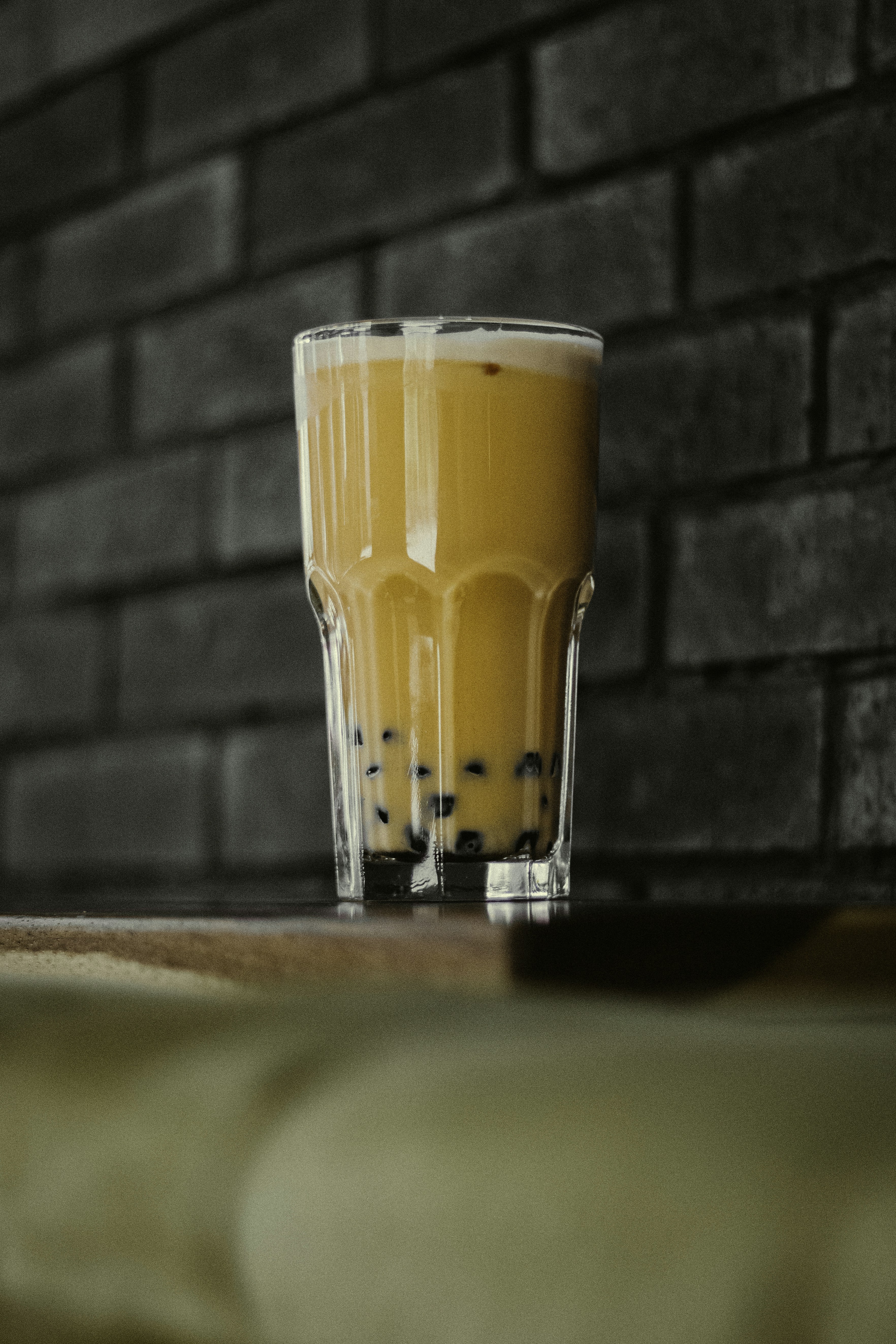 Golden Brew on a Brushed Cement Stage