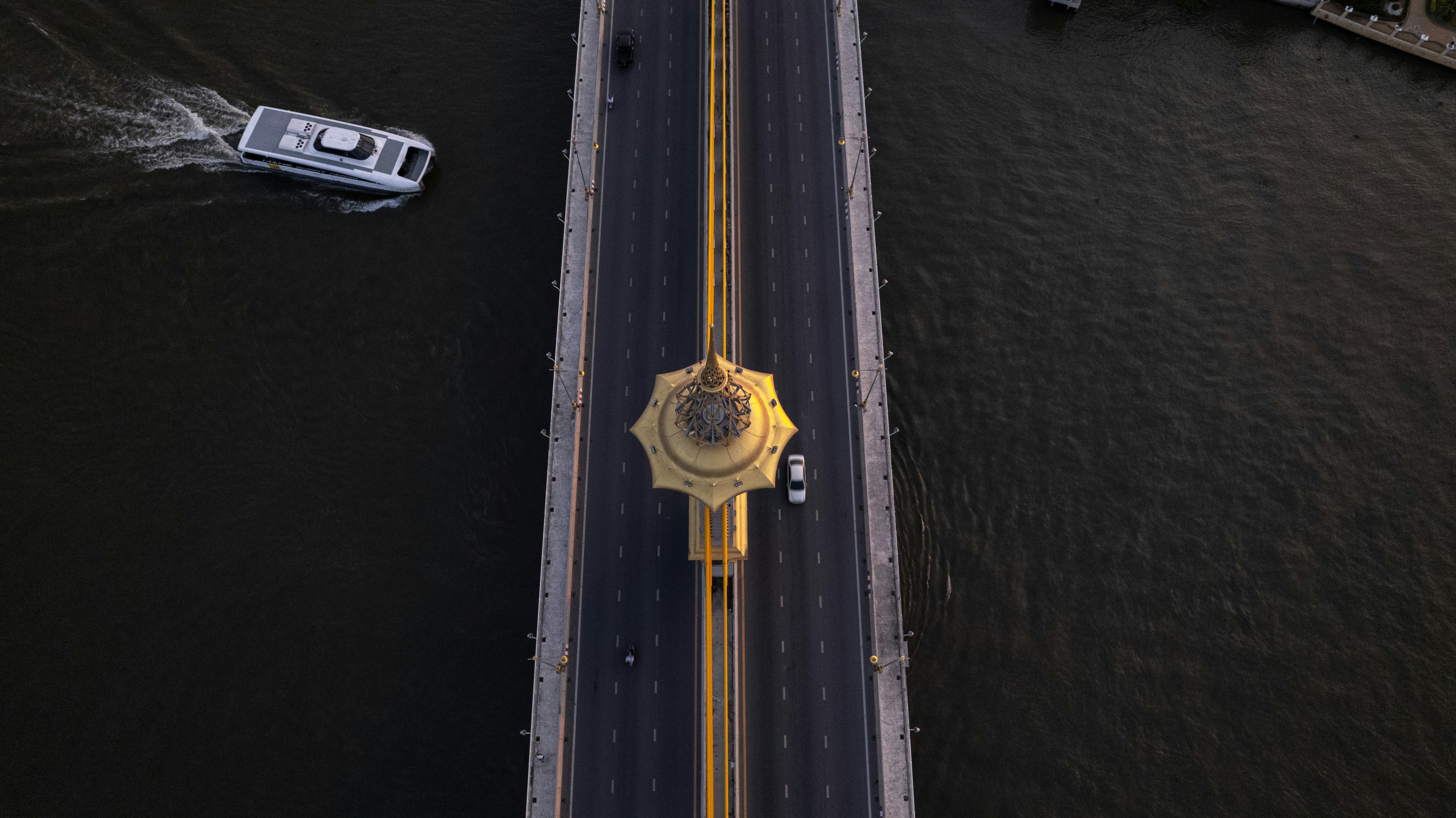 Golden Symmetry over the River's Path