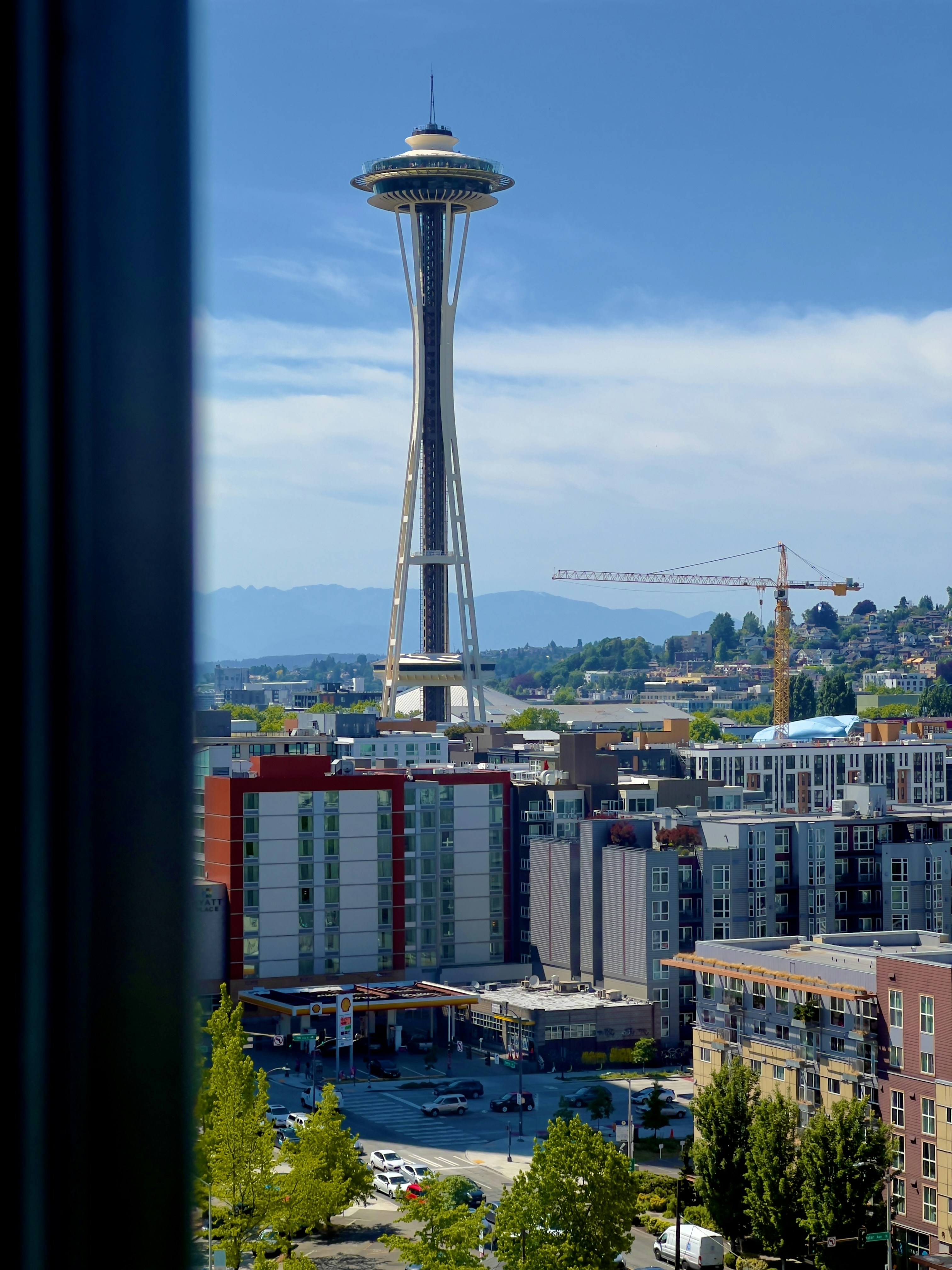 A view of the space needle from a window photo – Free Image on Unsplash