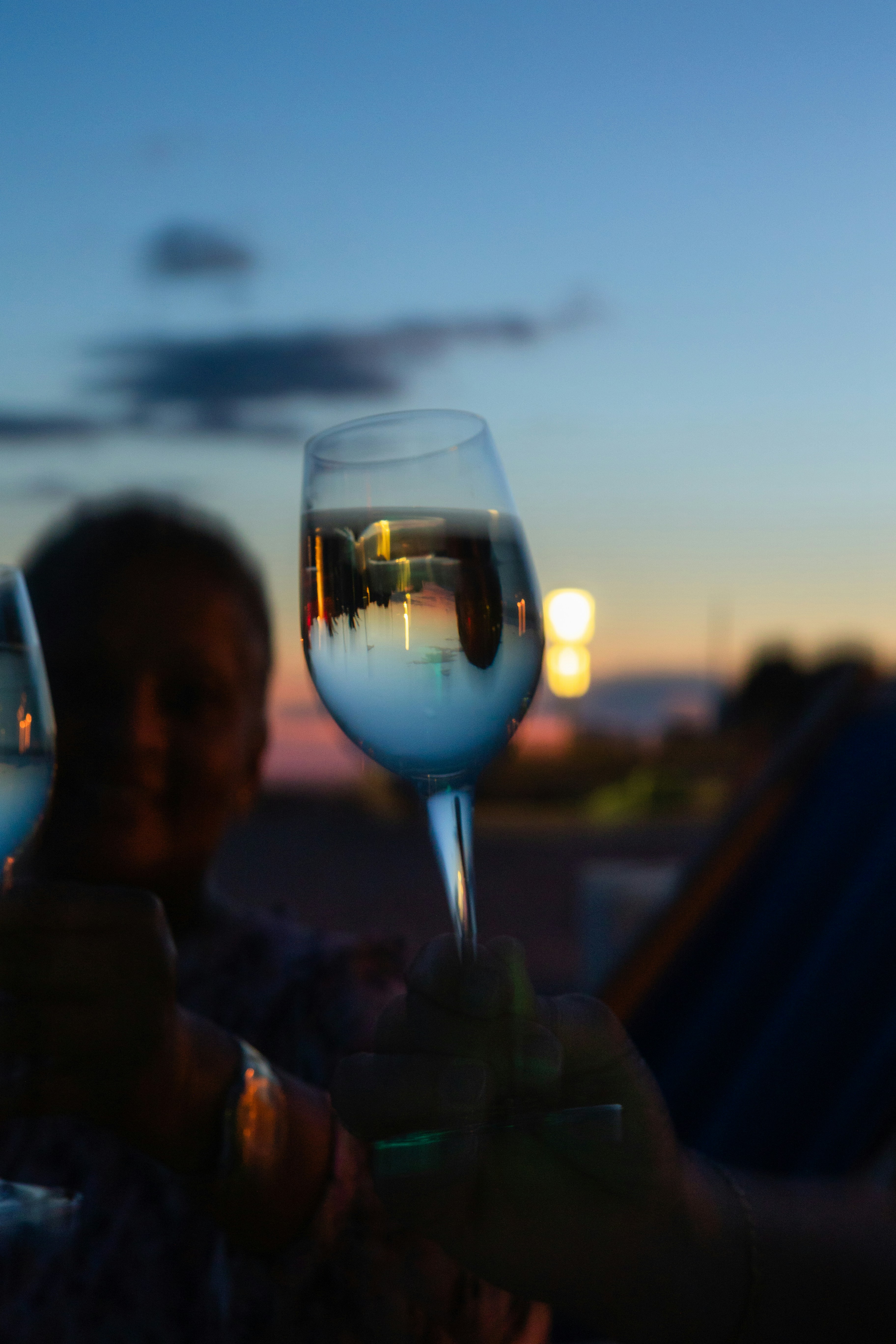 Une personne tenant un verre de vin à la main photo – Photo Verre ...