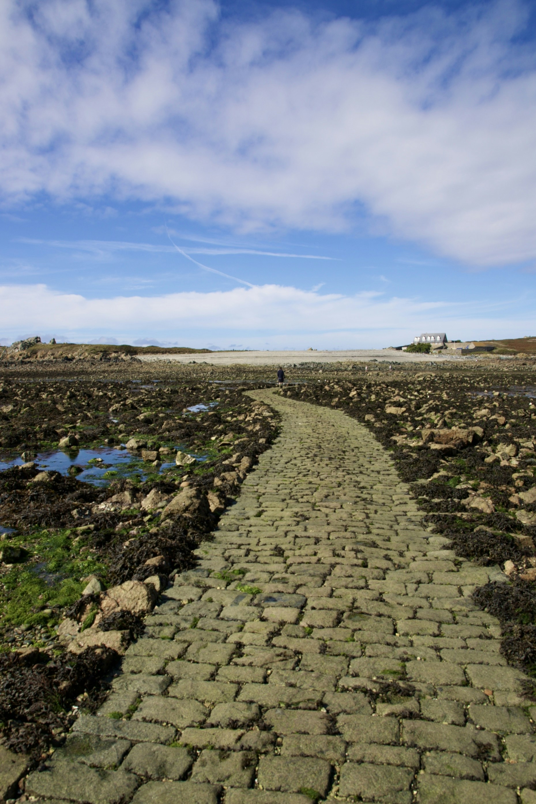 A stone path in the middle of a field photo – Free Guernsey Image on ...