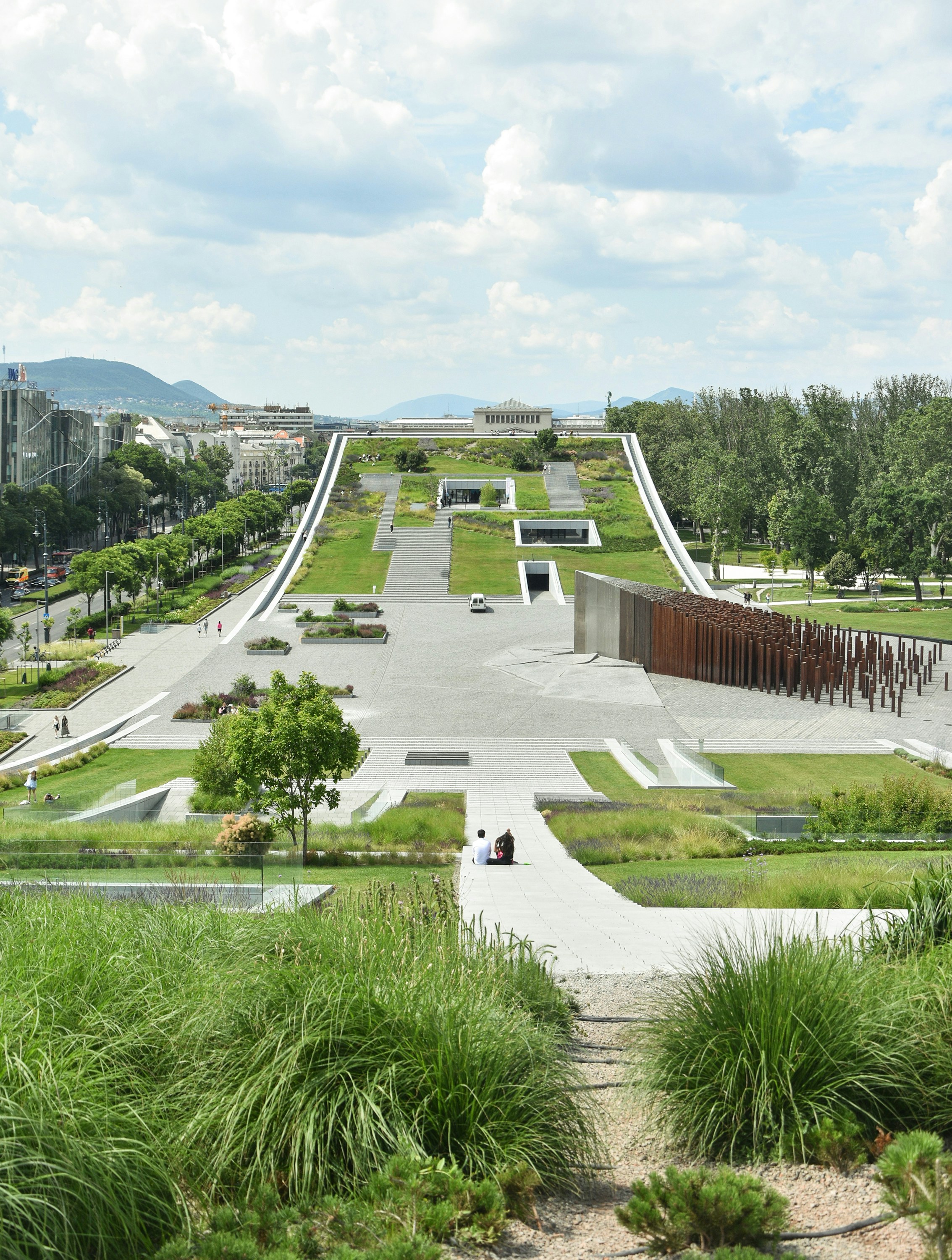 A view of a skate park with ramps and ramps photo – Free Budapest Image ...