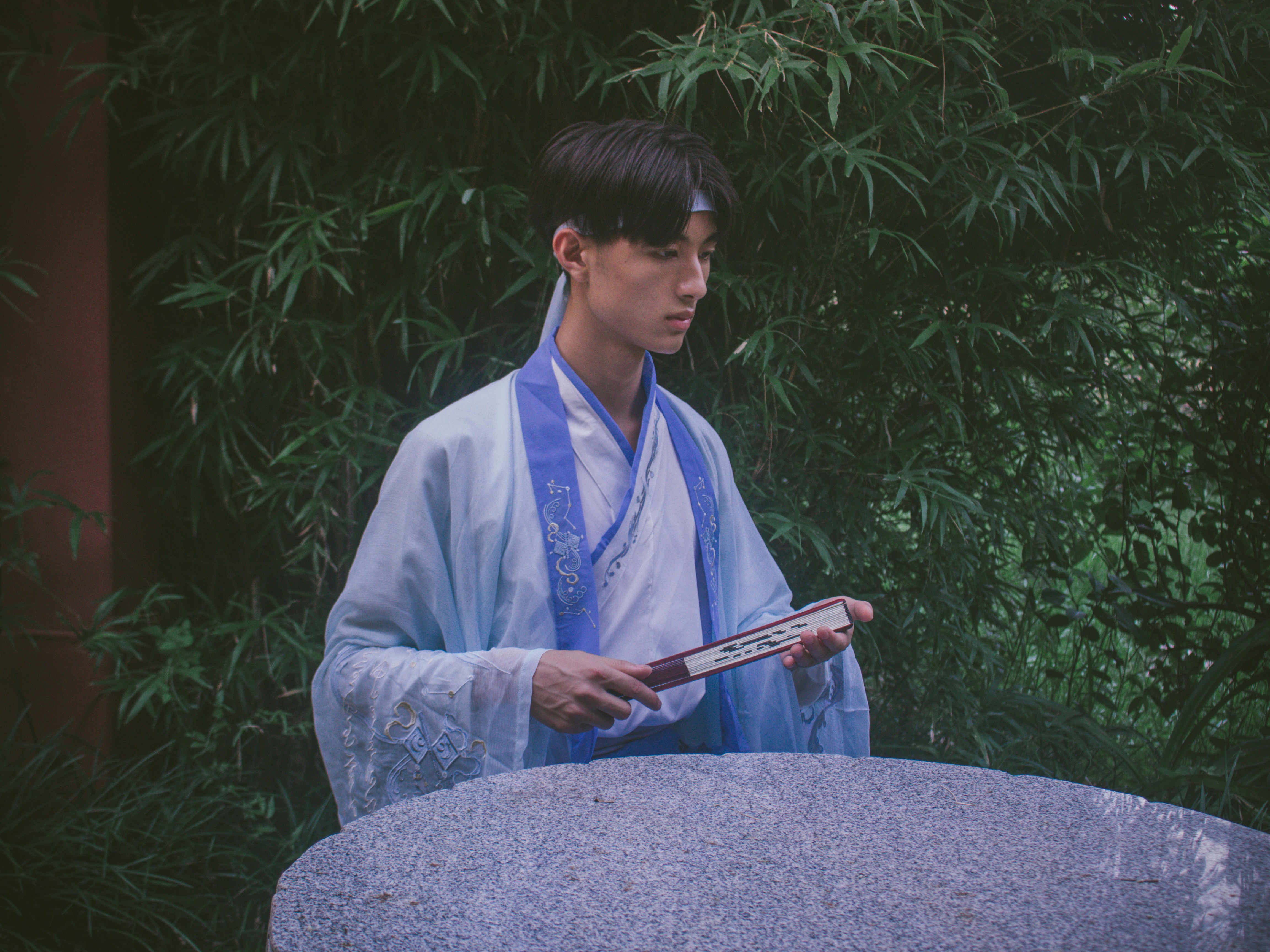 Whispered Script in a Quiet Courtyard
