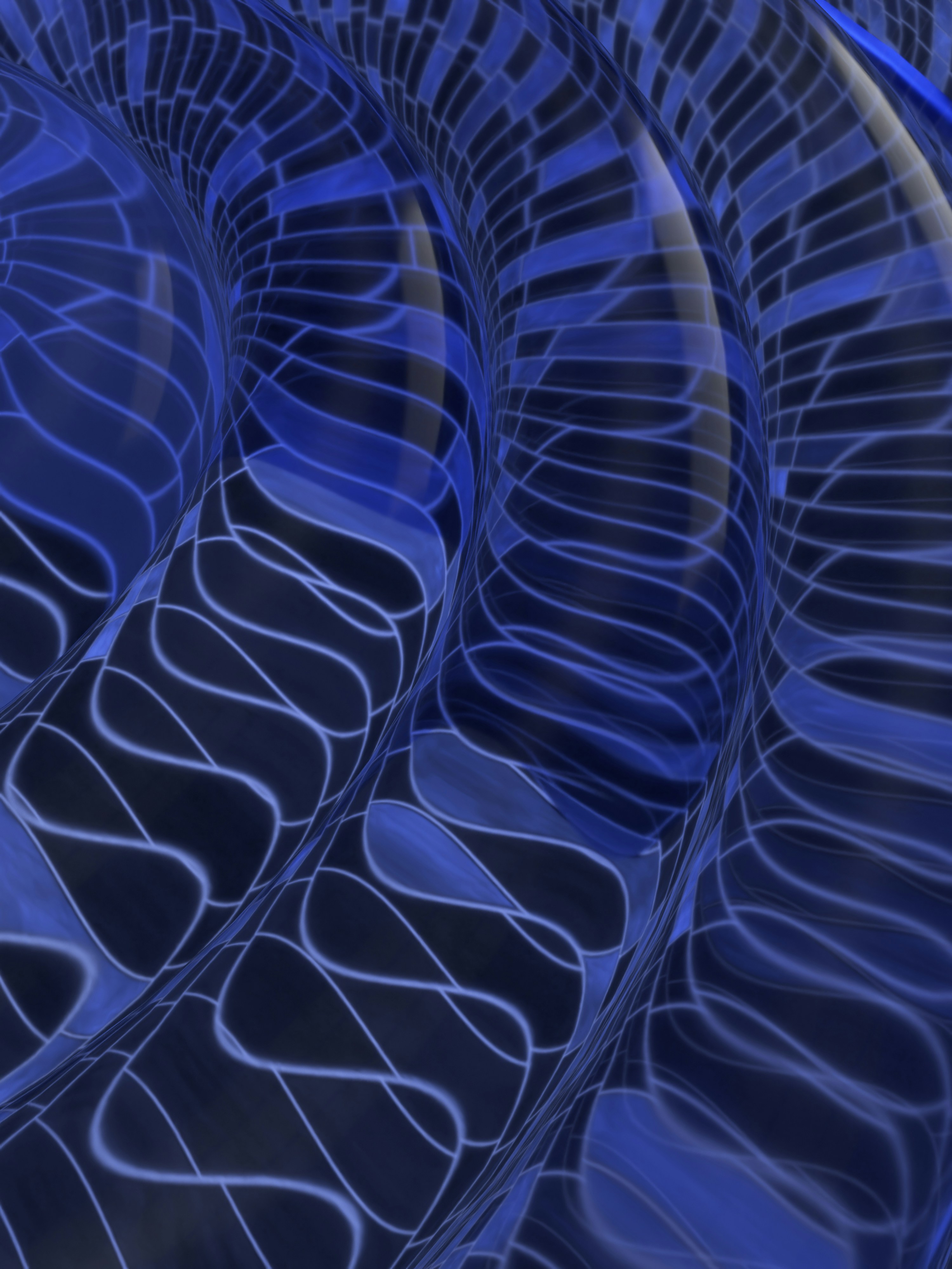 A computer generated image of a bunch of curved objects photo – Free ...