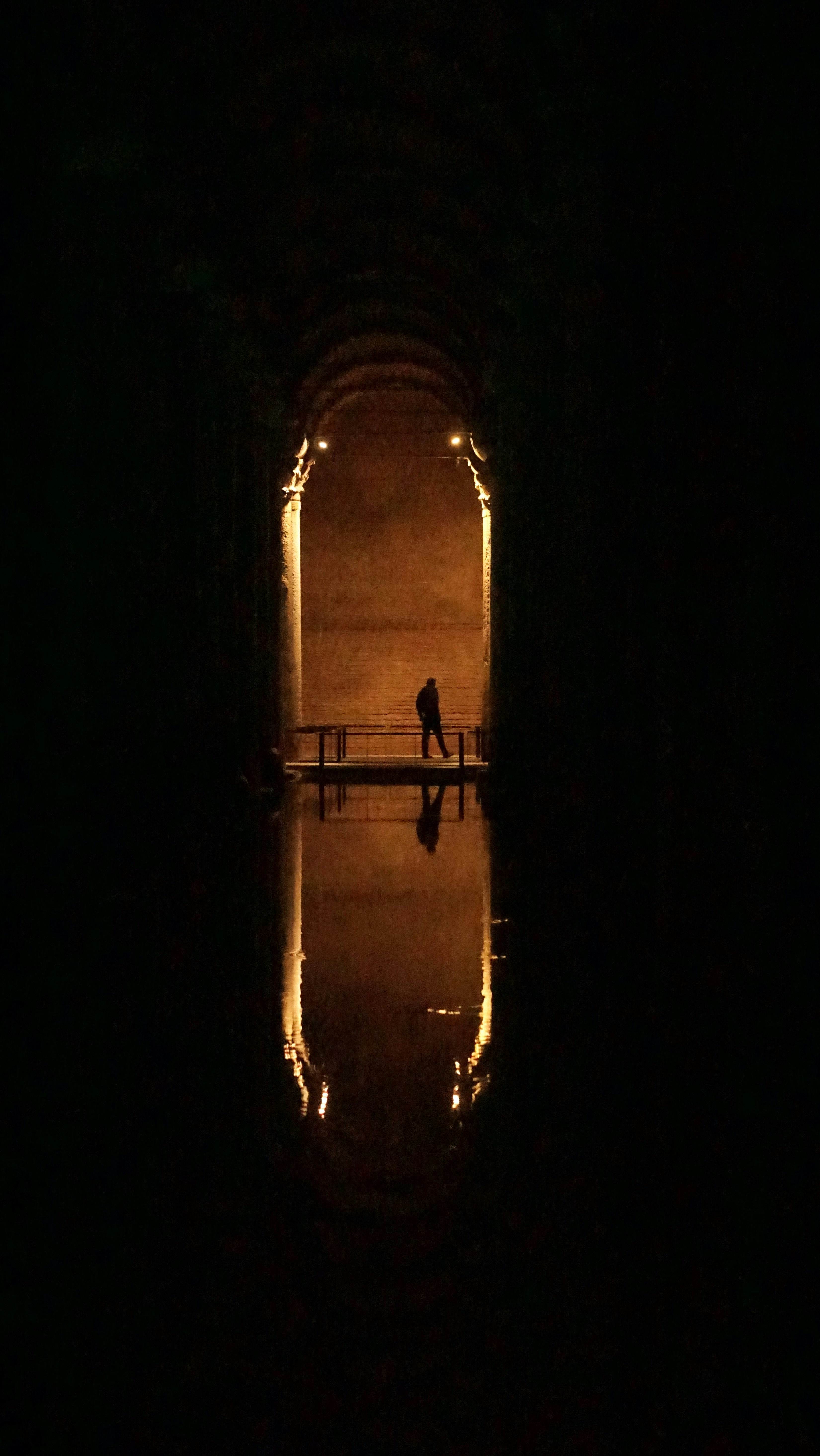 Echoes of Solitude in a Dimly Lit Archway
