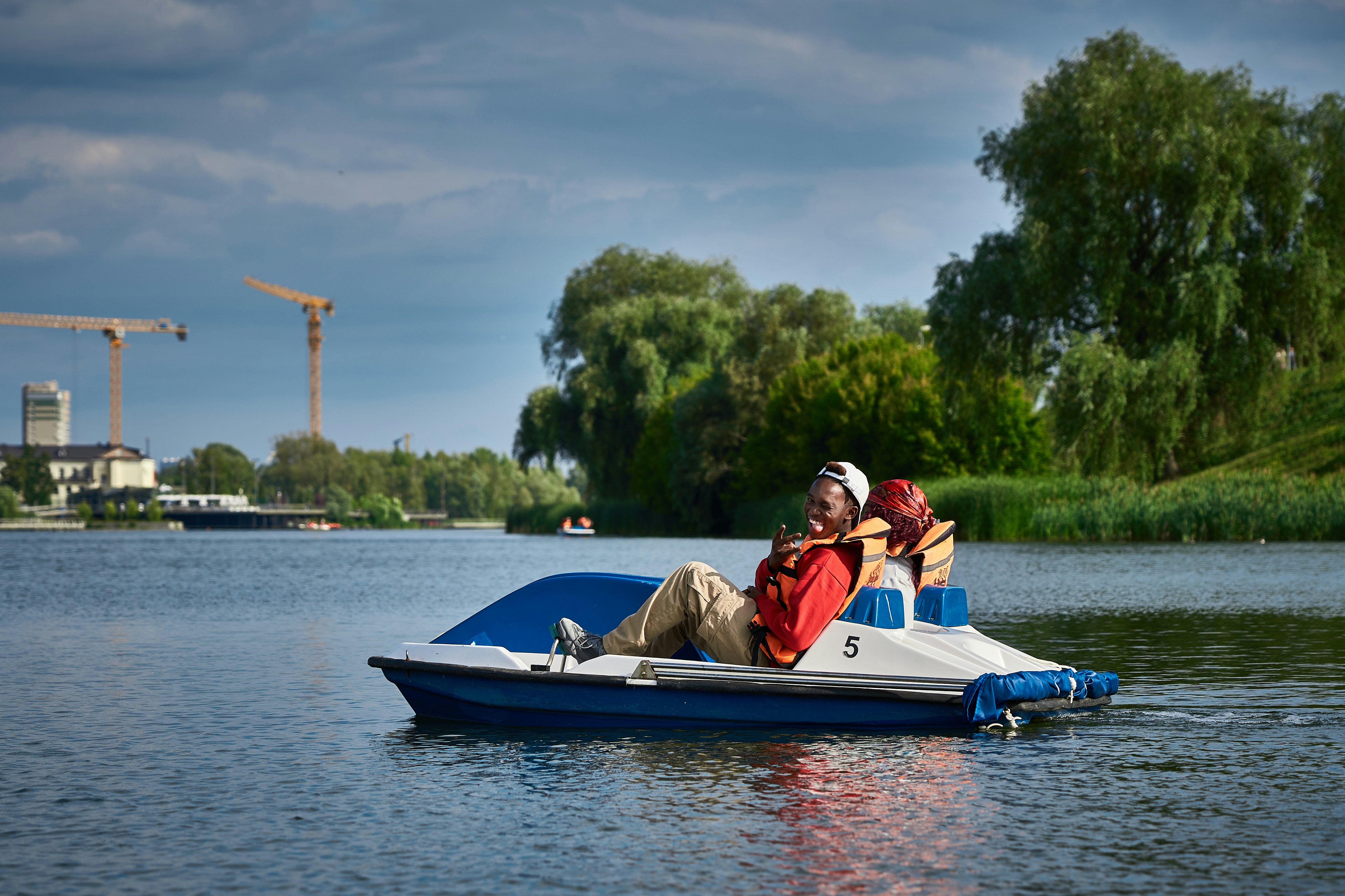 Jet-Boat Quiet Escape on a Calm River
