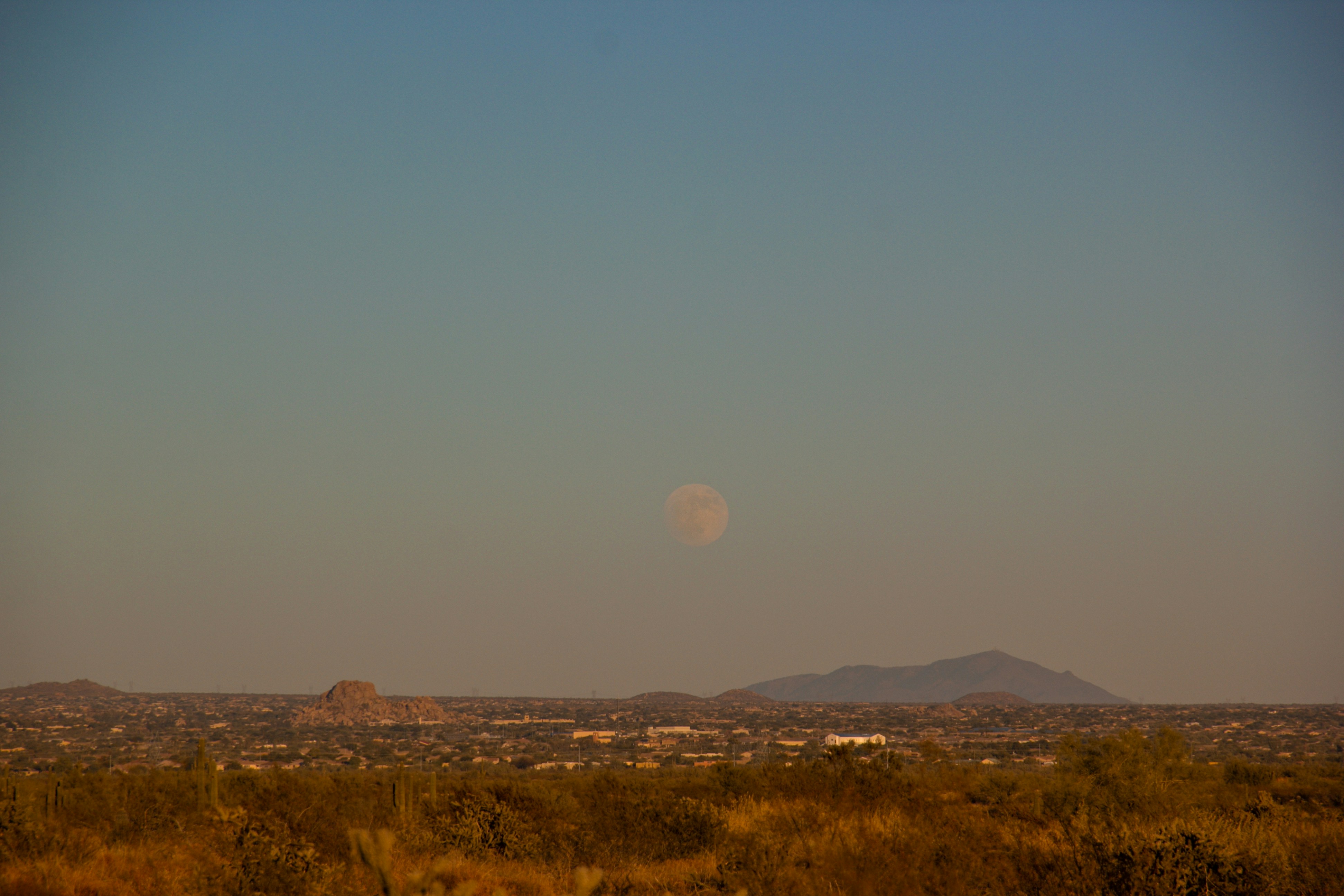 Full moon over Phoenix