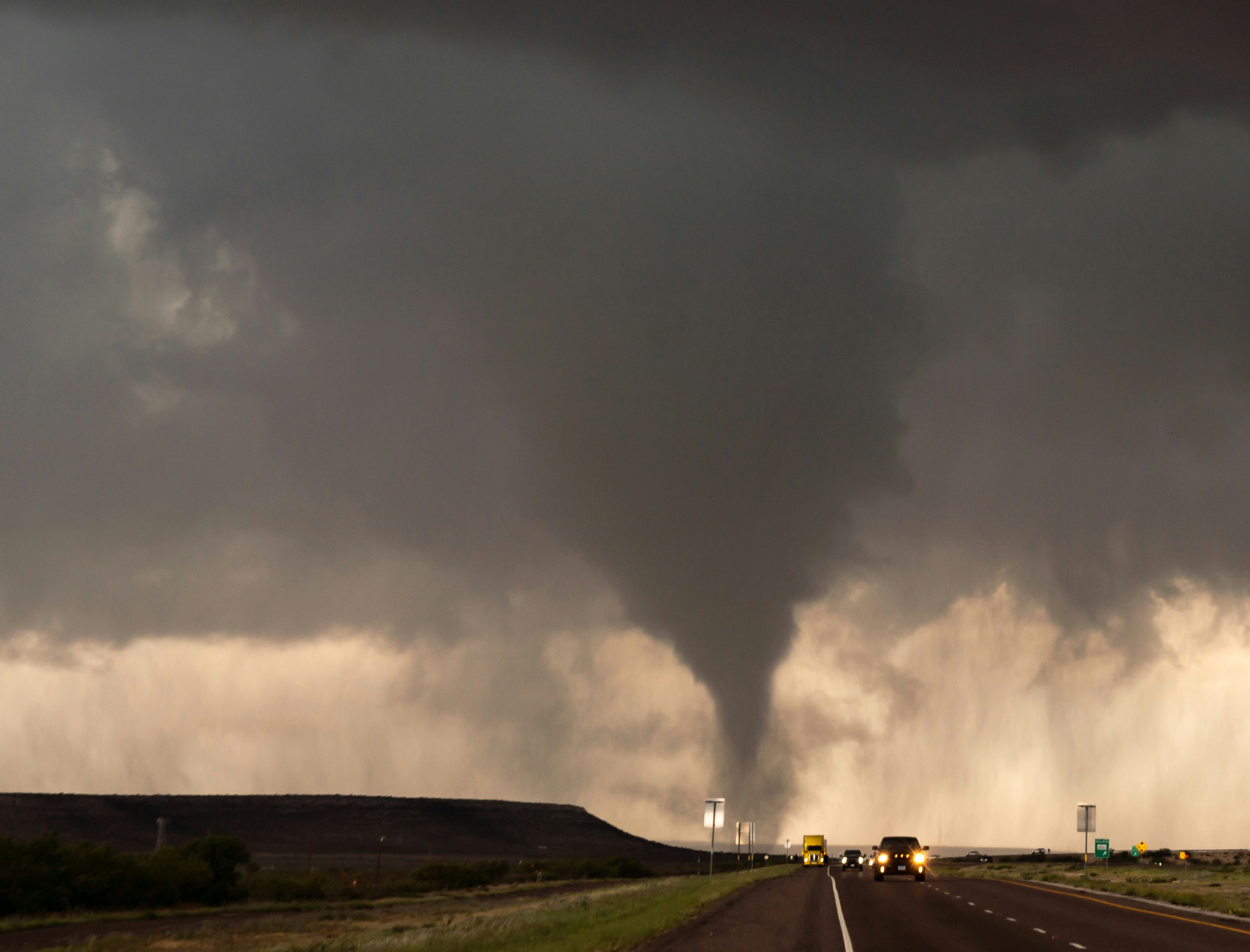 Tornado on the Horizon: A Highway Armageddon in the Dust