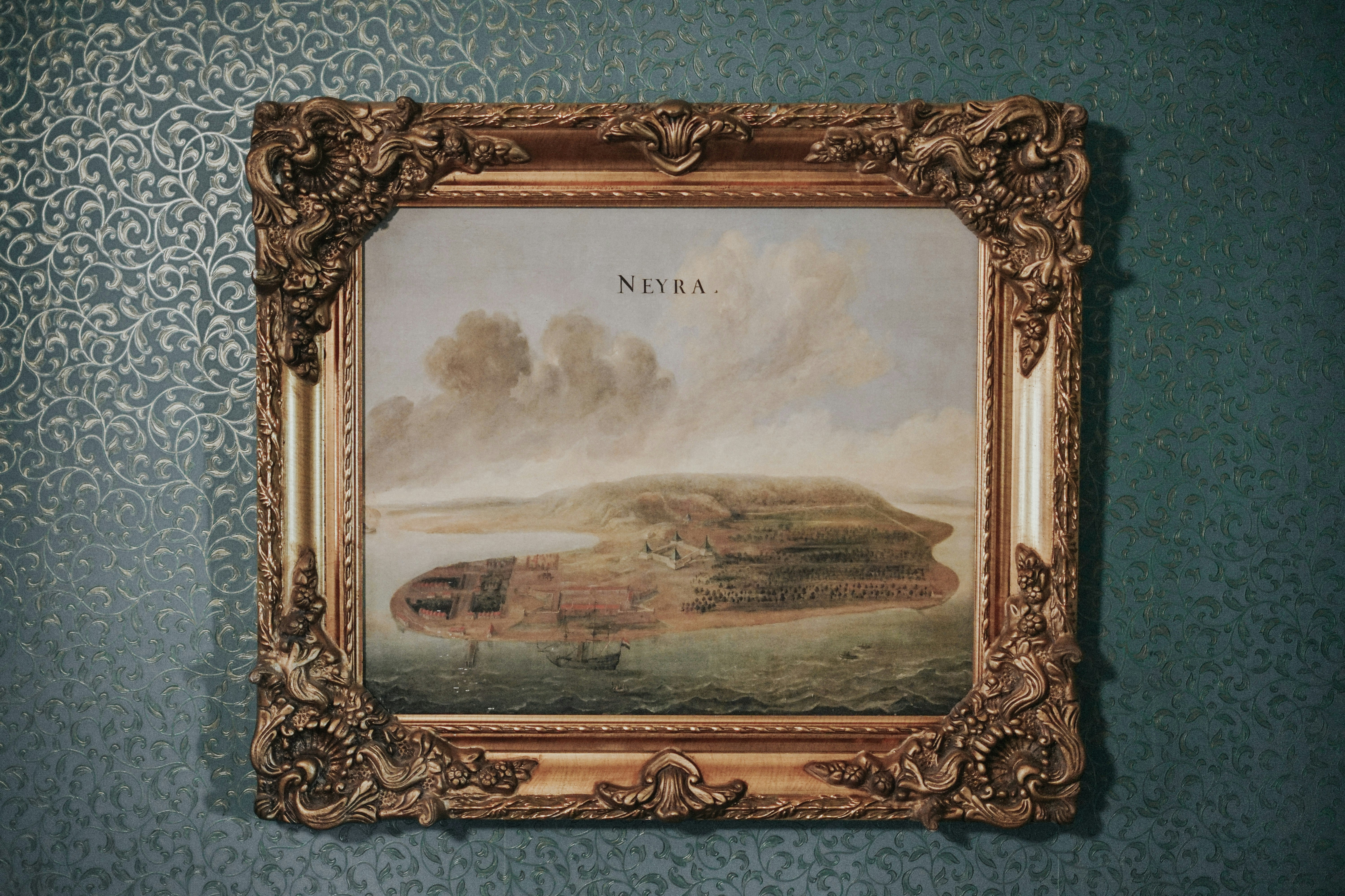 Neyra Seascape in a Baroque Frame