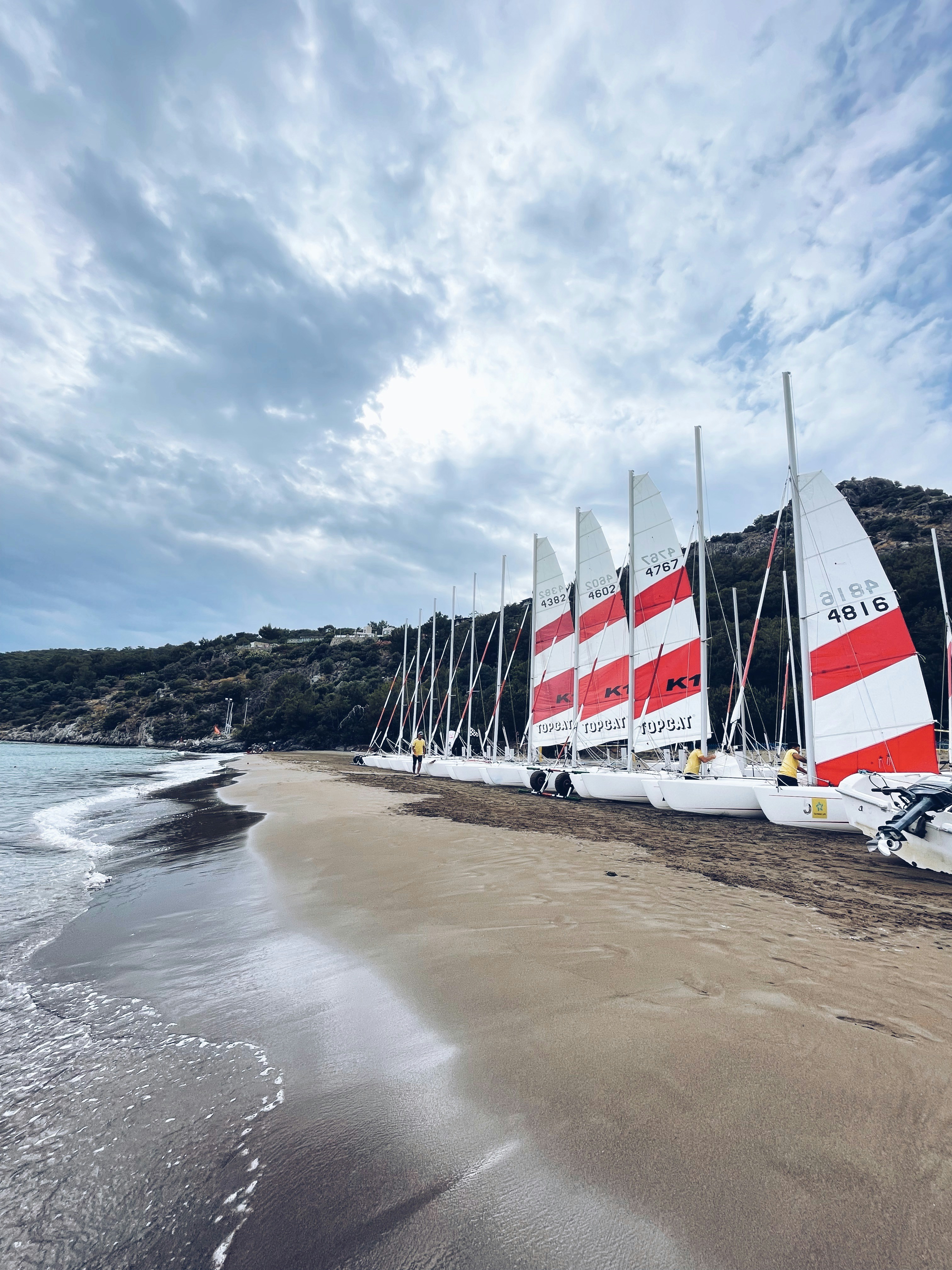 Line of Sails at the Quiet Cove