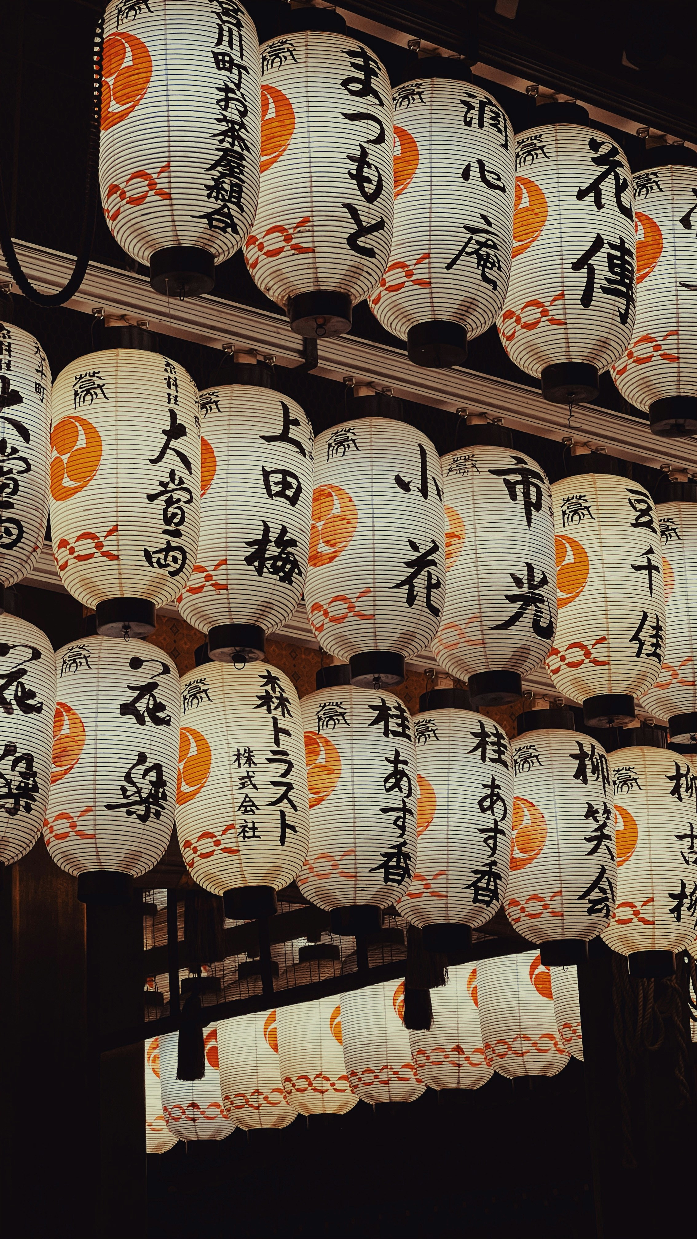 A bunch of paper lanterns with asian writing on them photo – Free Japan ...