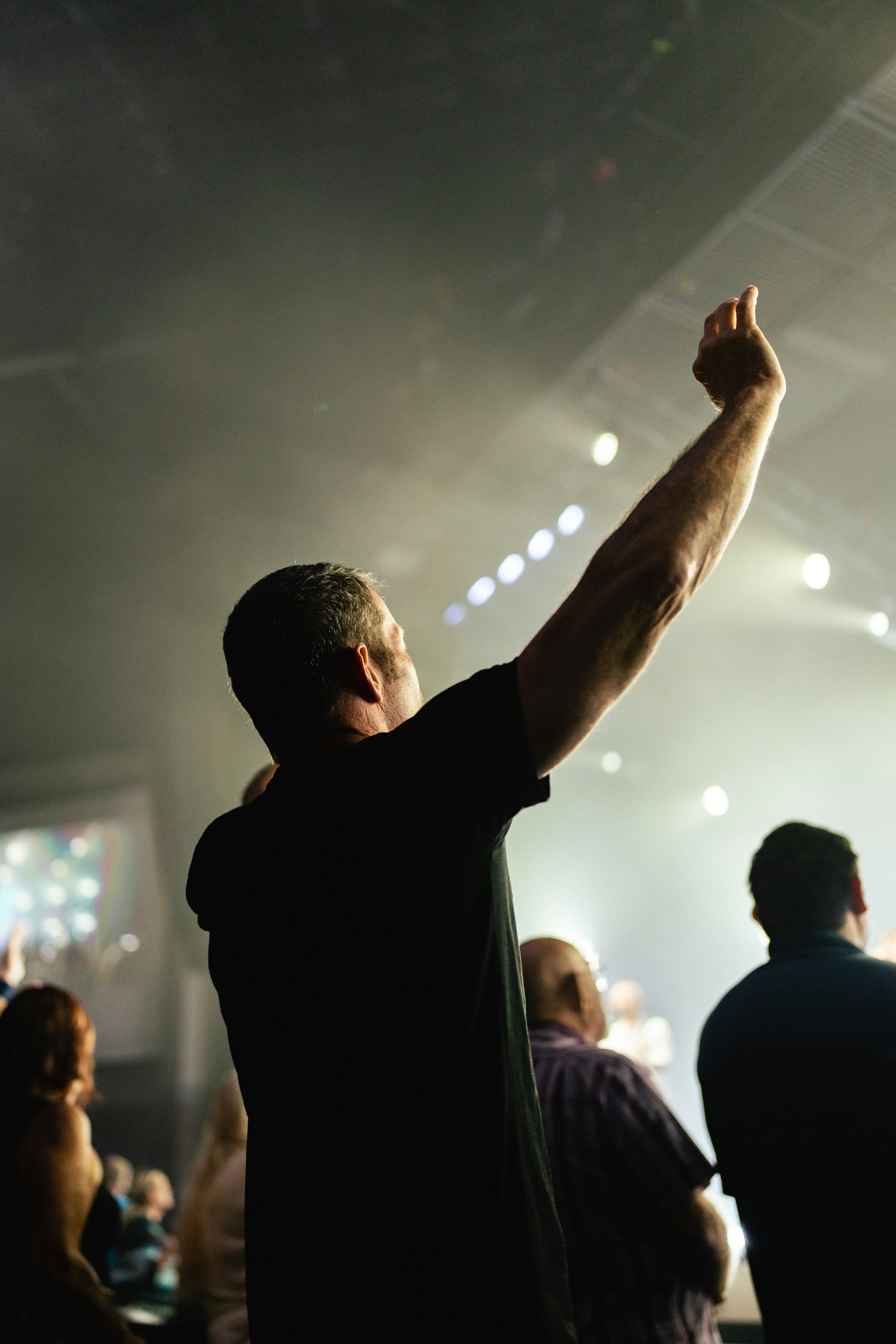 Arms Raised In Worship Church
