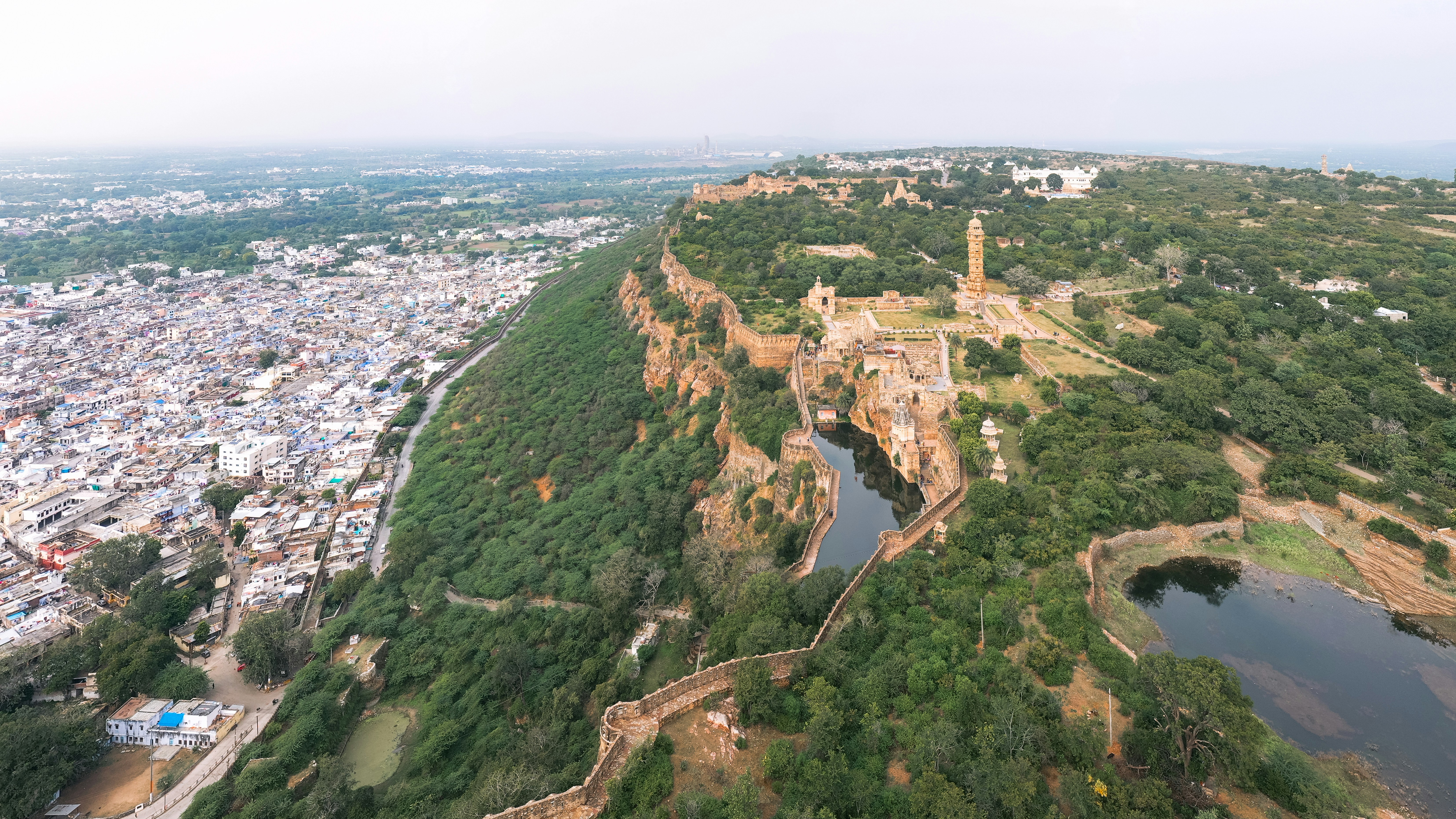 An aerial view of a city and a river photo – Free Rajasthan Image on ...