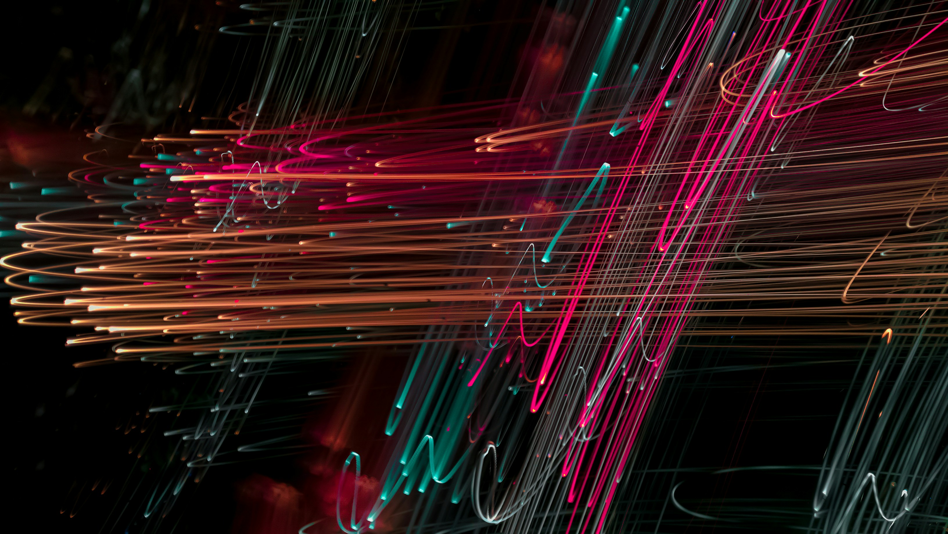 A black background with lines and dots photo – Free Abstract background ...