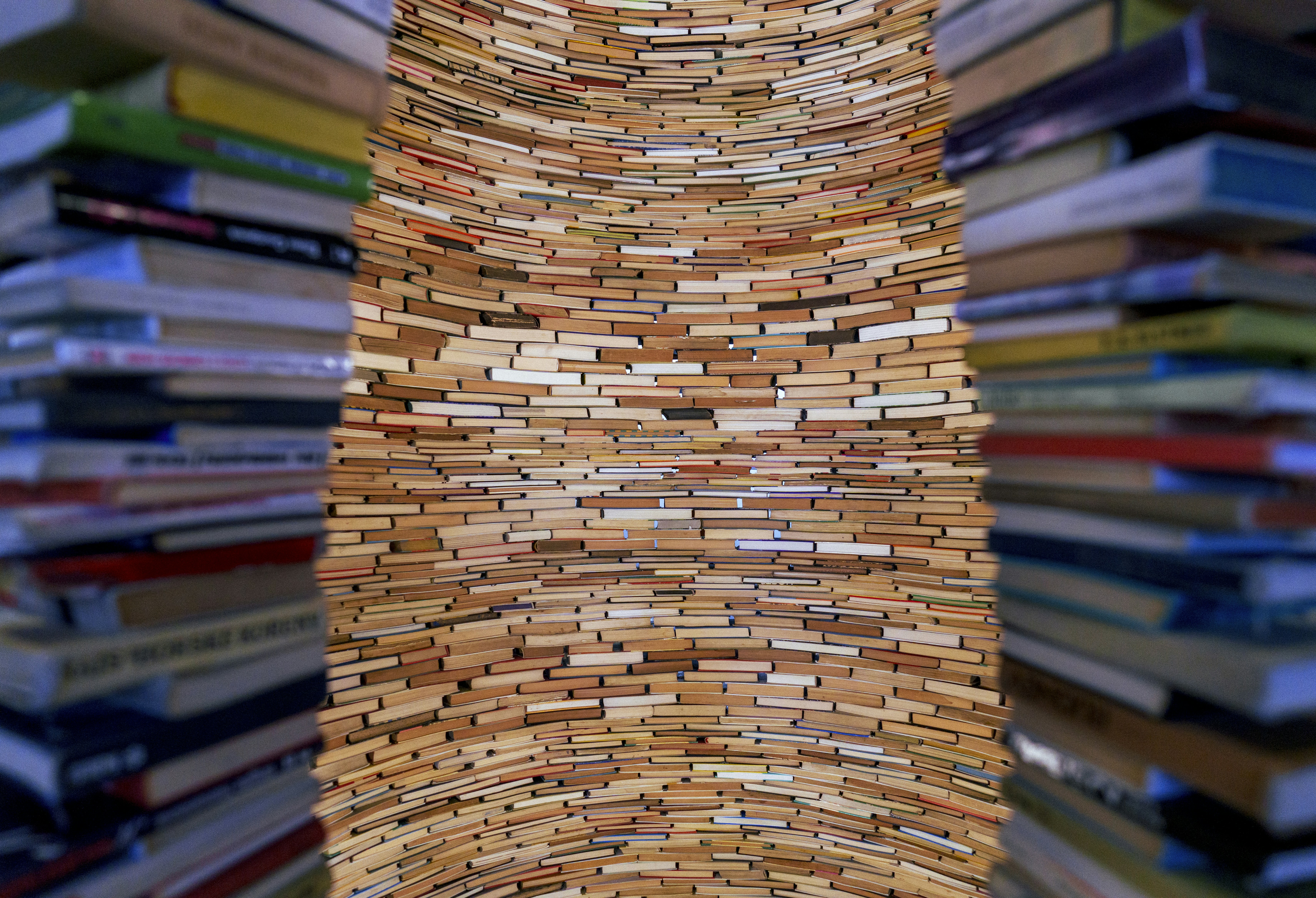 A stack of books stacked on top of each other photo – Free Municipal ...