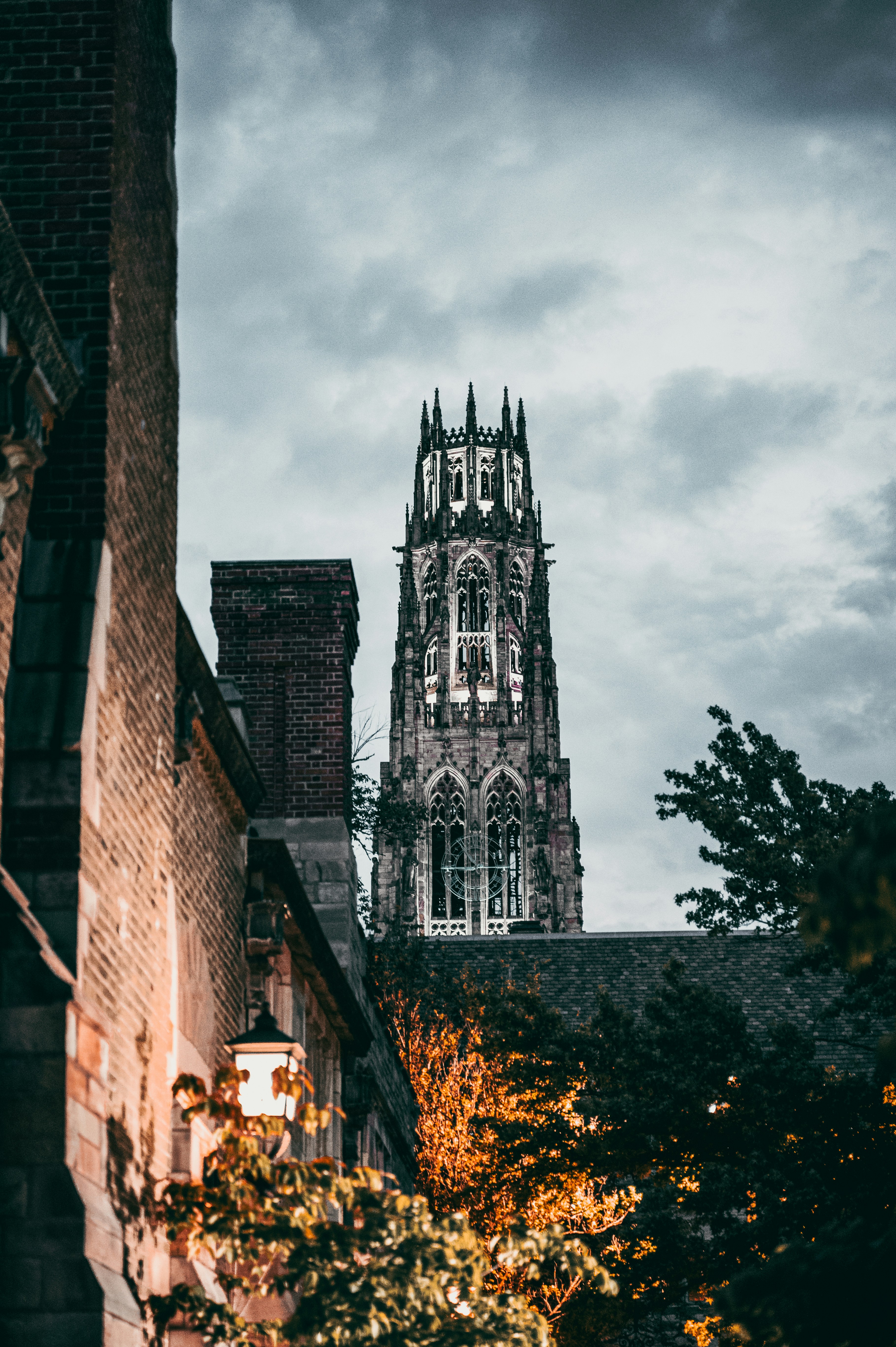 Gothic Spire Against a Brooding Sky